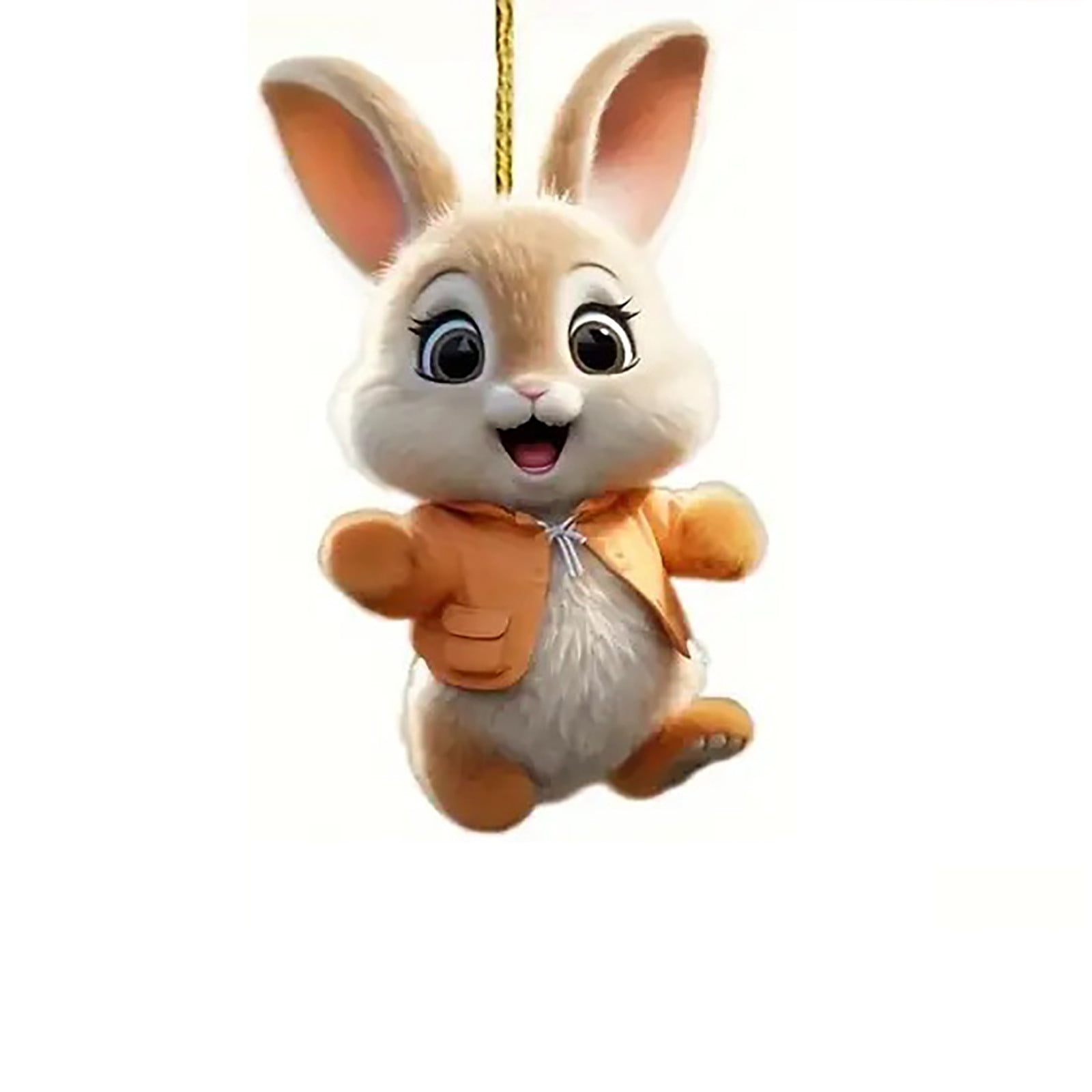 Easter Bunny Hanging Ornament Acrylic Flat Pendant For Home Decor Wall Window Car Rearview ...