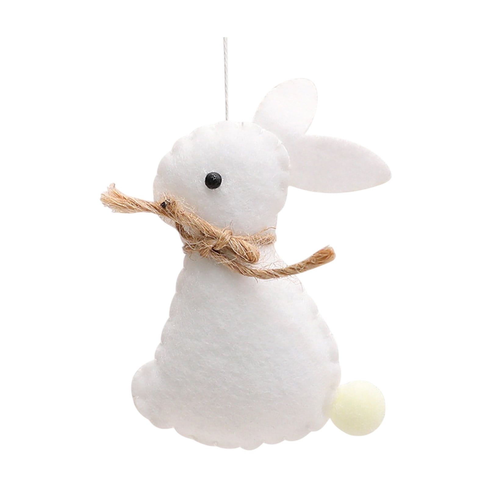 Easter Bunny Hanging Signs, White Farmhouse Rabbit Tree Decor Bunny ...