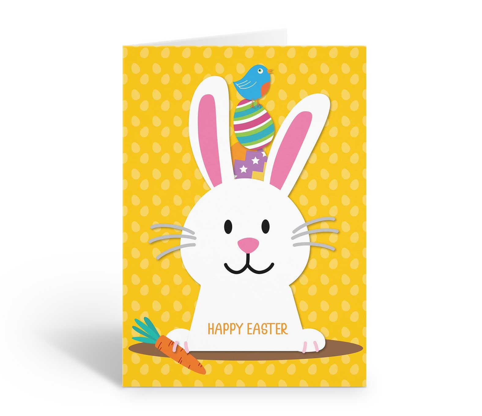 Easter Bunny Happy Easter Day Cards - 12 Easter Day Cards & Envelopes ...