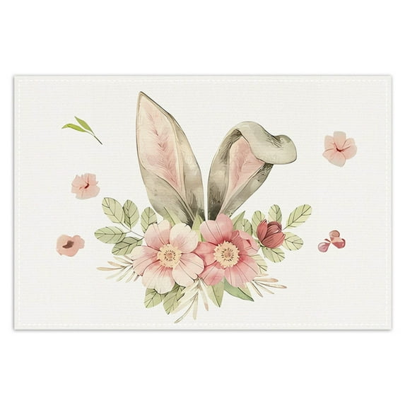 Easter Bunny Holiday Party Table Placemats Decorative Insulated Dining ...