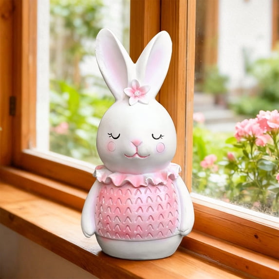 Easter Bunny Home Decor - Minimalist Style Resin Figurine, Aesthetic ...