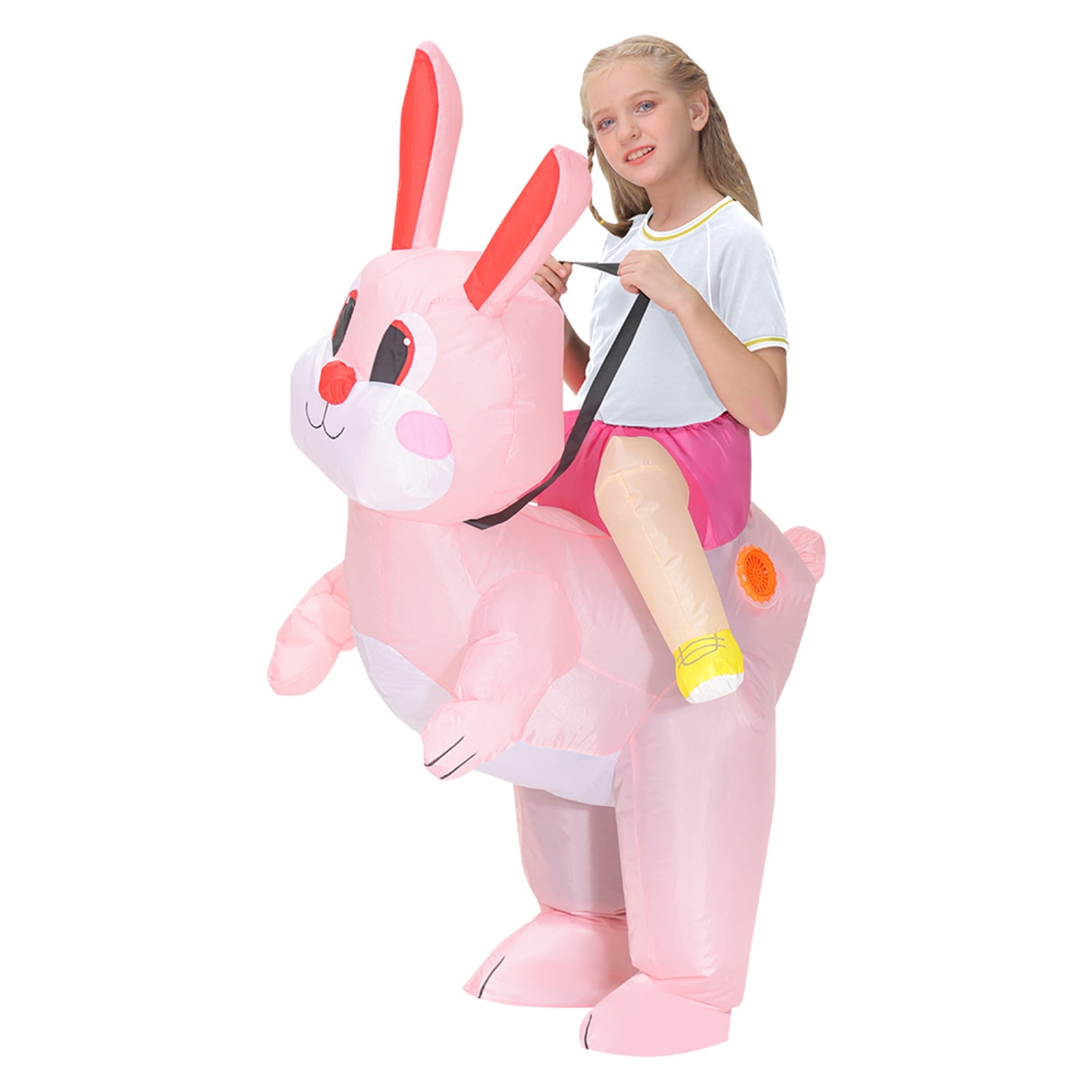 Easter Bunny Inflatable Costume Cartoon Rabbit Blow up Props - Walmart.com