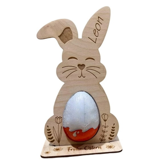Easter Bunny Kinder Egg Holder - Personalized Easter Gifts for Kids ...