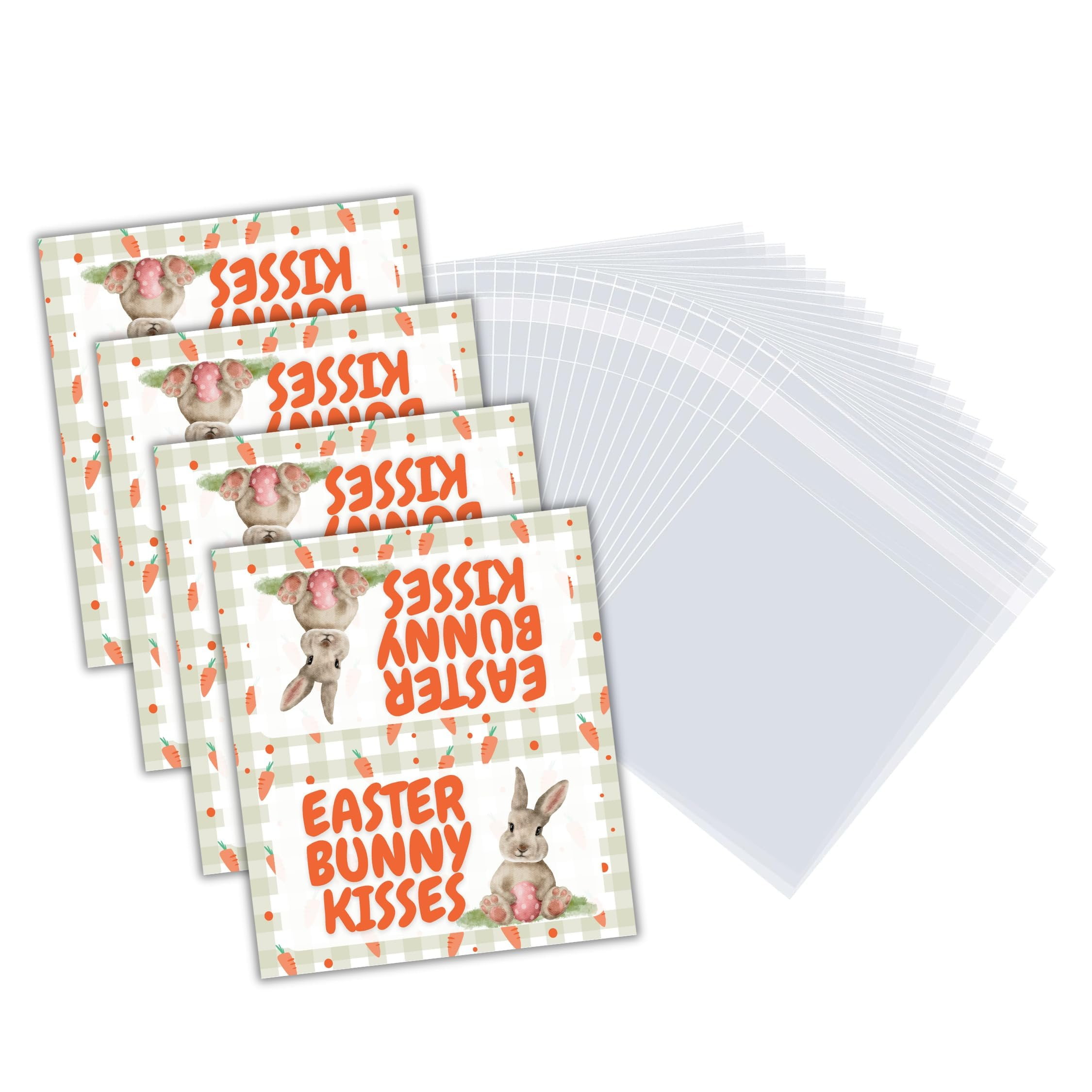 Easter Bunny Kisses Labels for Easter Bunny Bait 50 Tags & 50 Bags 100 ...