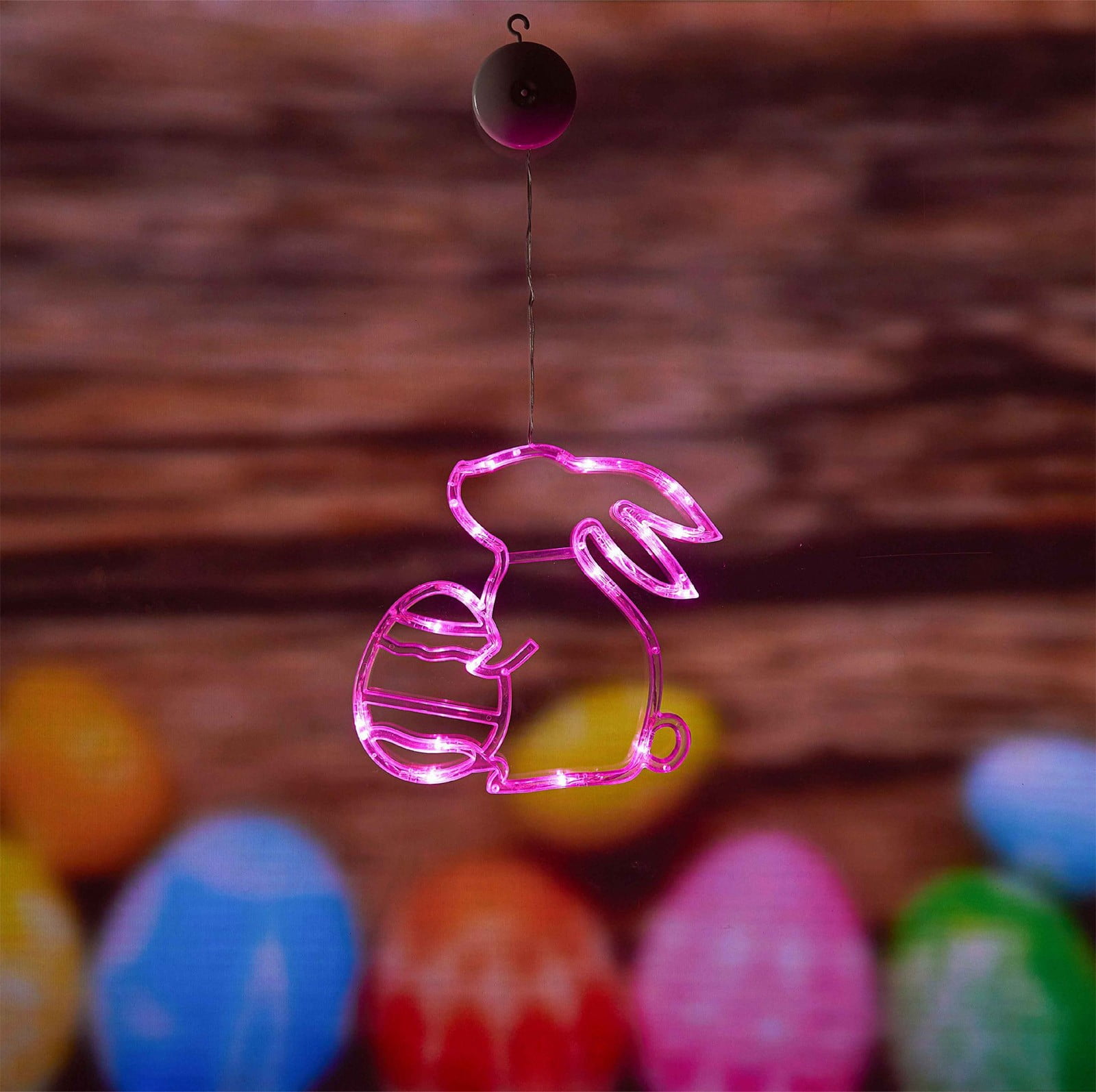 Easter Bunny LED Hanging Light Battery Powered, Cute Bunny Egg Design ...