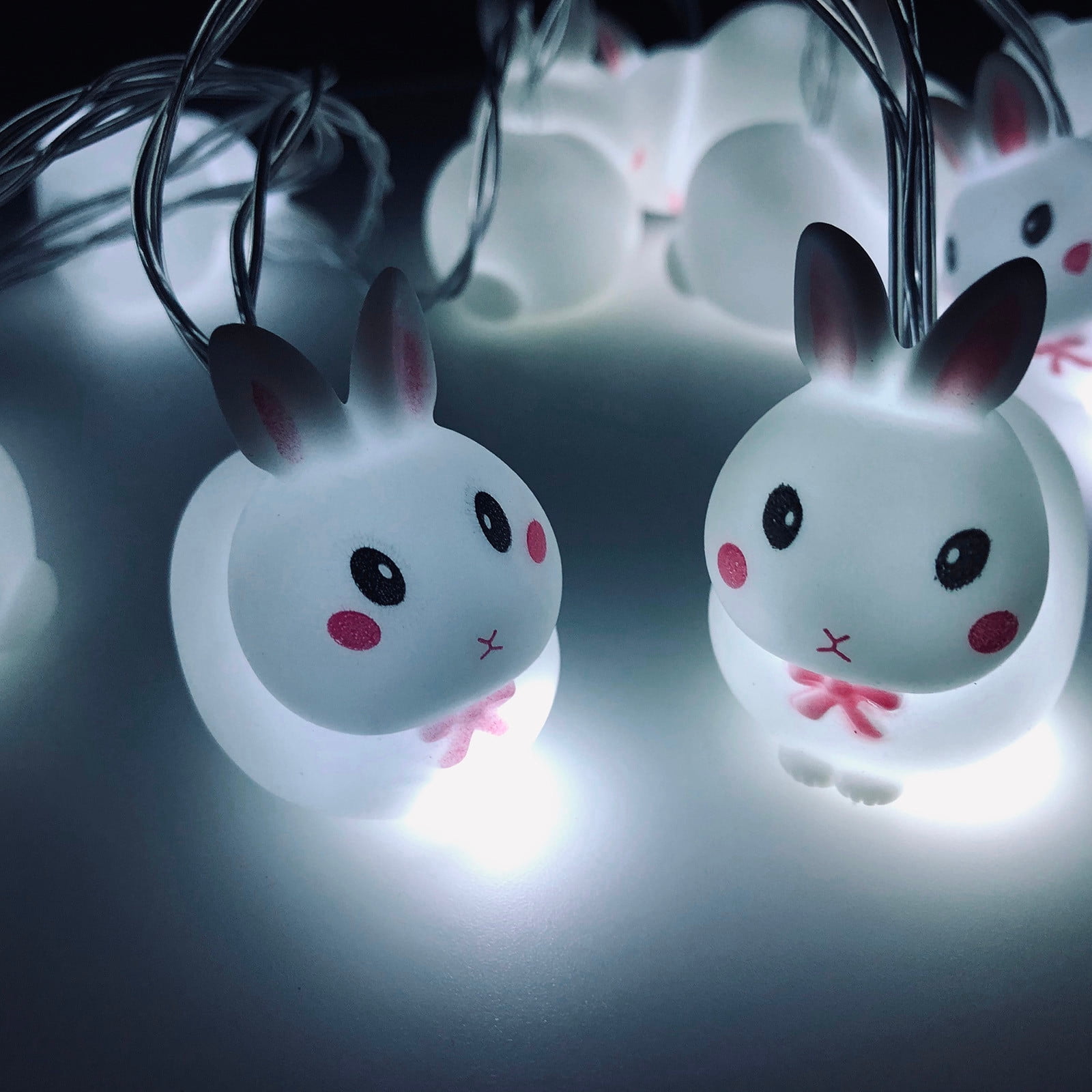 Easter Bunny LED String Lights 10 Lights 1.65m USB Charging for ...