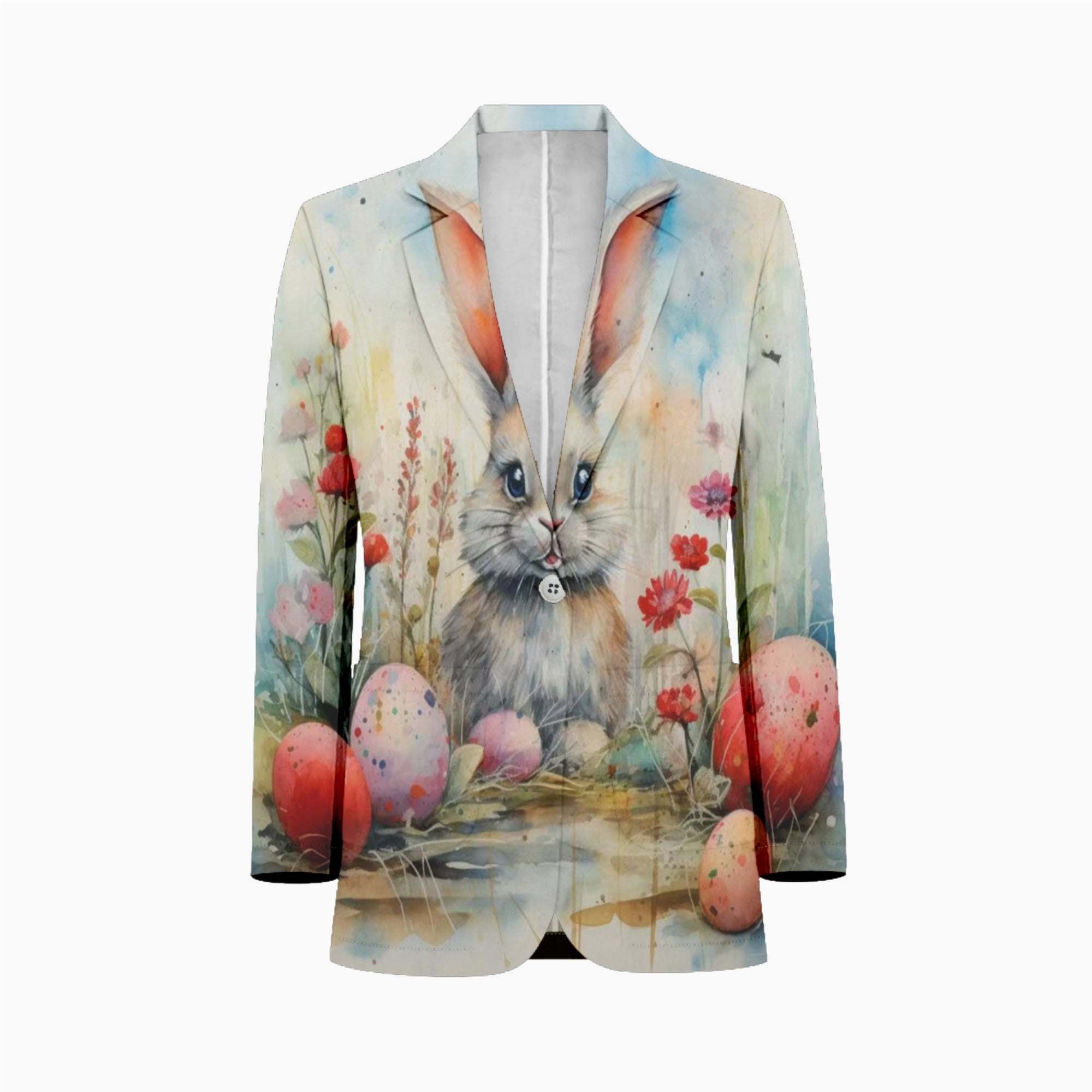 Easter Bunny Mens Suits Shawl Collar Slim Fit Suit Mens Groom Jacket ...