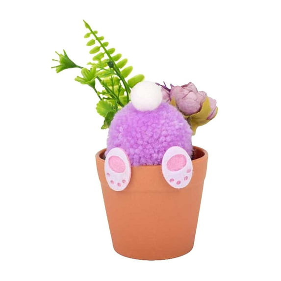 Easter Bunny Mini Planter Adorable Rabbit Pot Home Style Tray Ornament ...