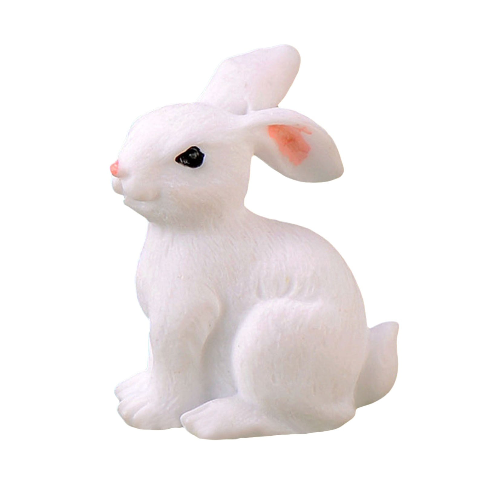 Easter Bunny Mini Rabbit Resin Figurines Cute Rabbit Model Decorations ...
