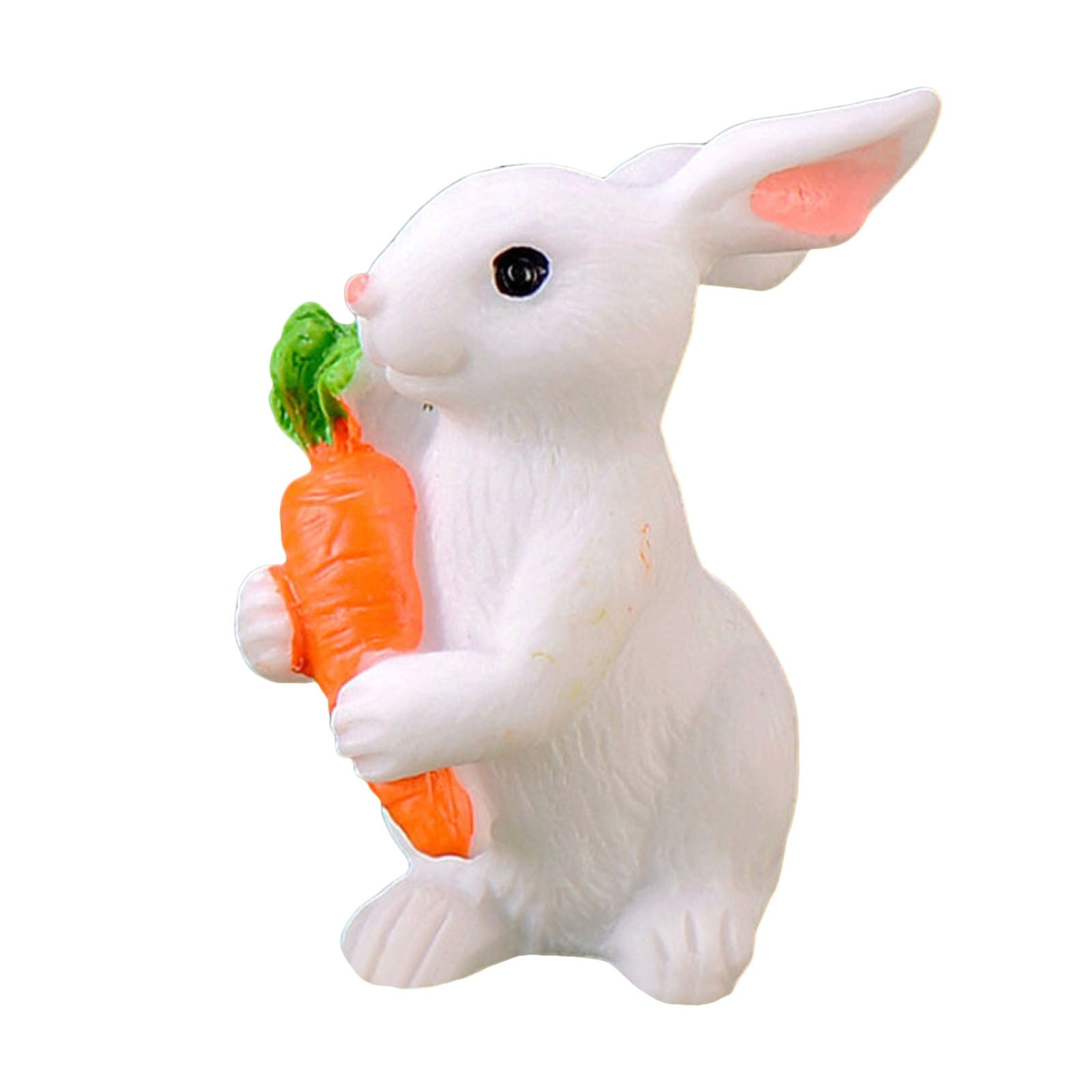 Easter Bunny Mini Rabbit Resin Figurines Cute Rabbit Model Decorations ...