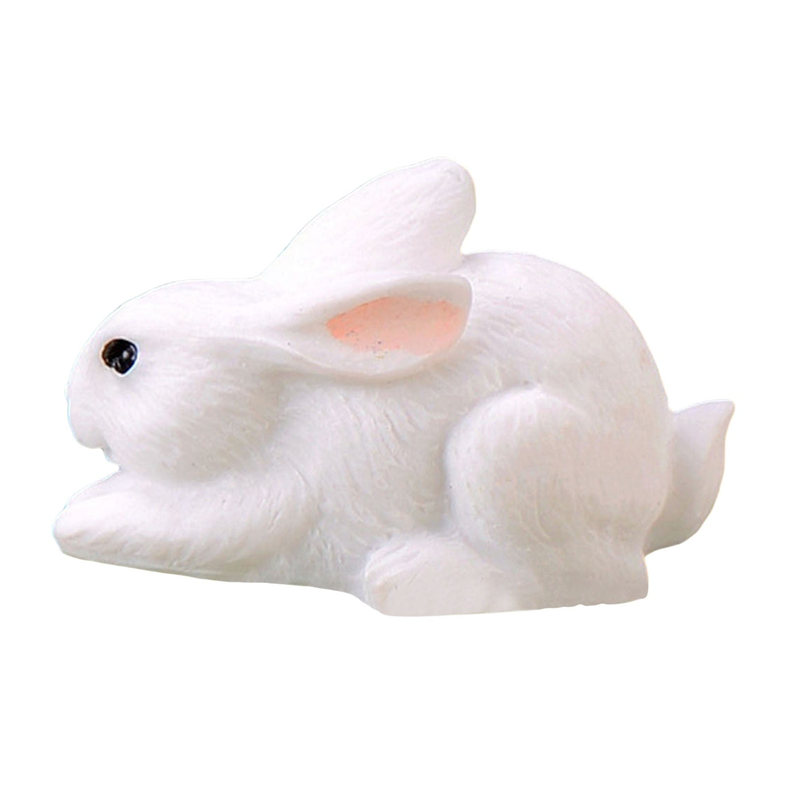 Easter Bunny Mini Rabbit Resin Figurines Cute Rabbit Model Decorations ...
