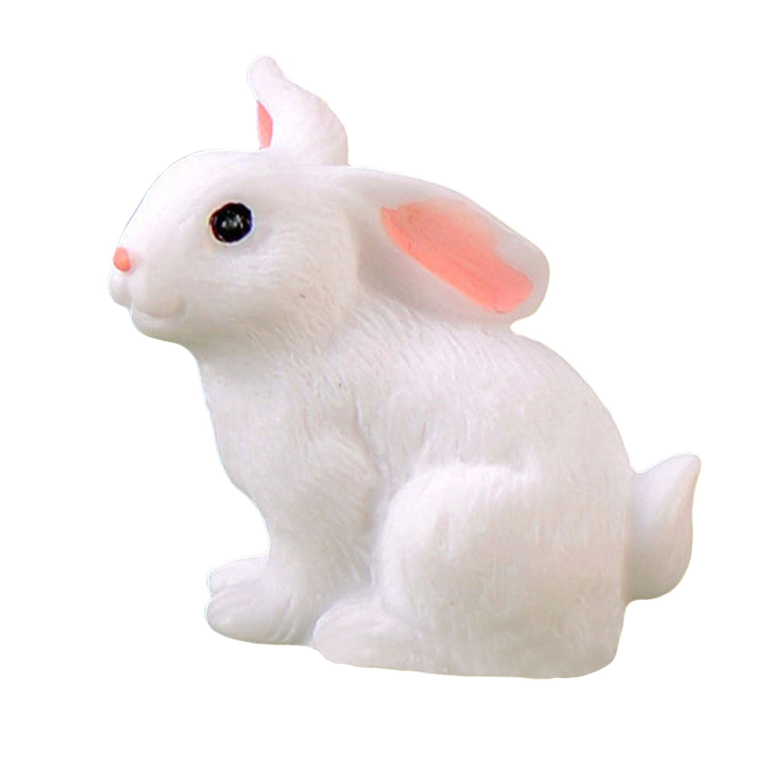 Easter Bunny Mini Rabbit Resin Figurines Cute Rabbit Model Decorations ...