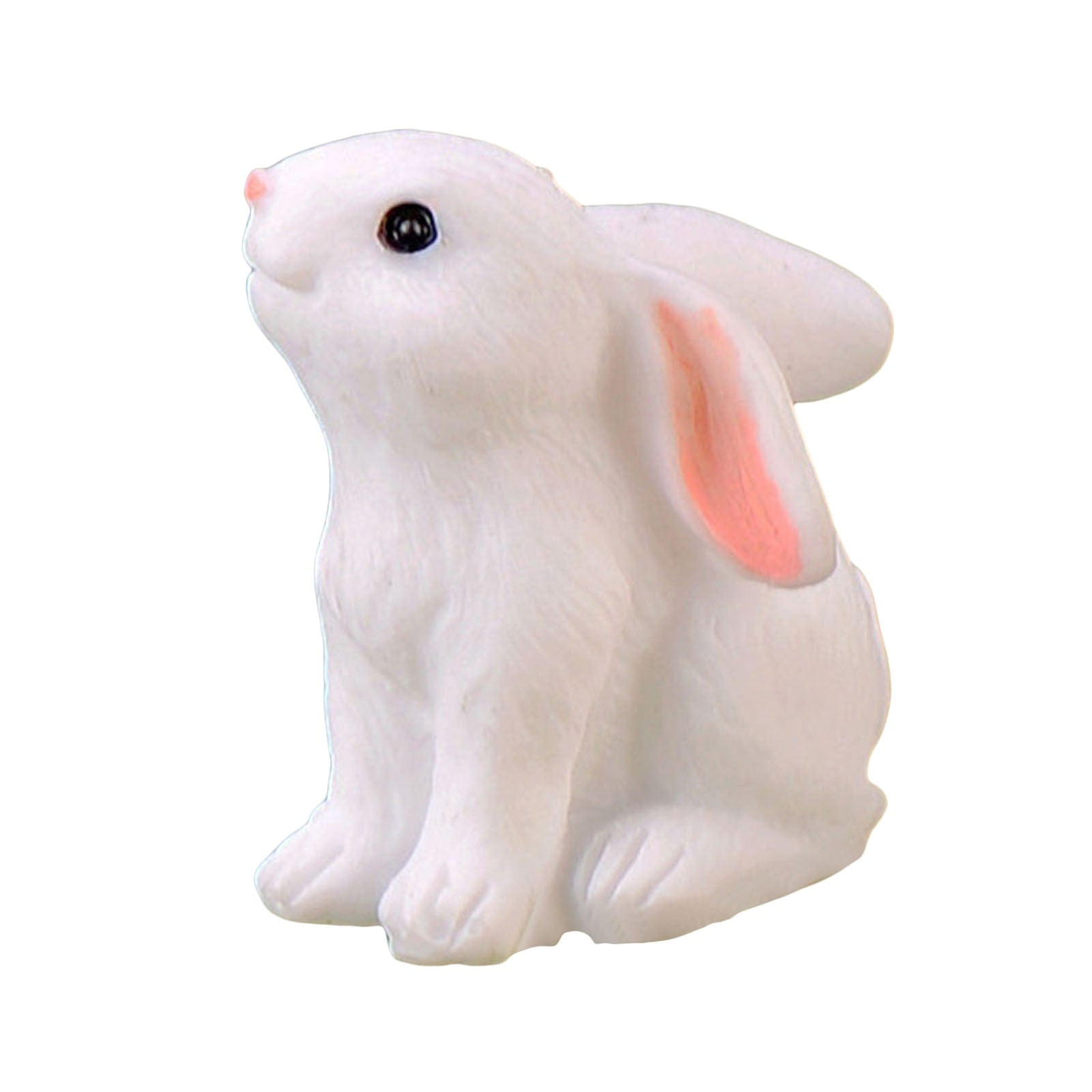 Easter Bunny Mini Rabbit Resin Figurines Cute Rabbit Model Decorations ...