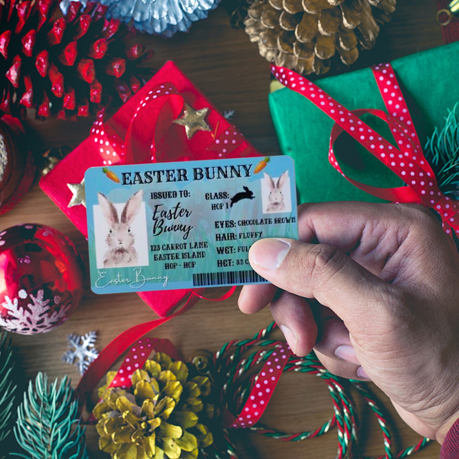 Easter Bunny Novelty Driver's License - Funny DIY Lost ID Card ...