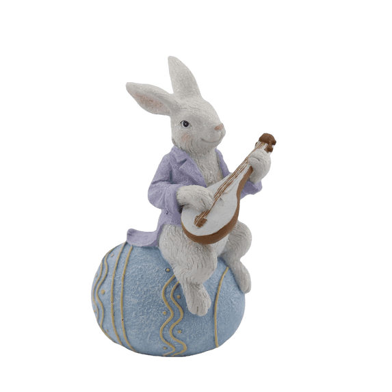 Easter Bunny Ornament with Sequins – Resin Lute-Playing & Violin ...