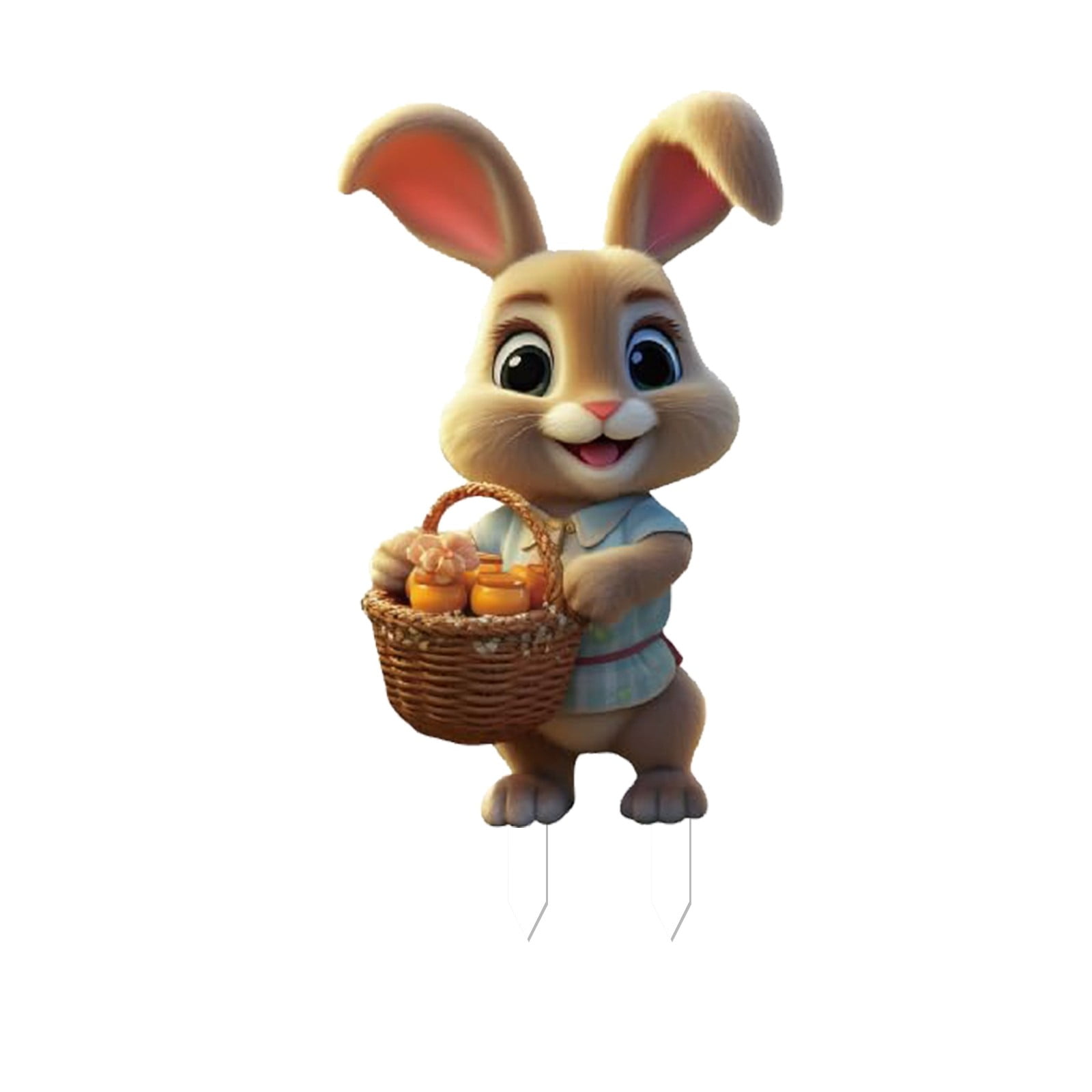 Easter Bunny Outdoor Yard Decoration Large Spring Decorative Floor Sign ...