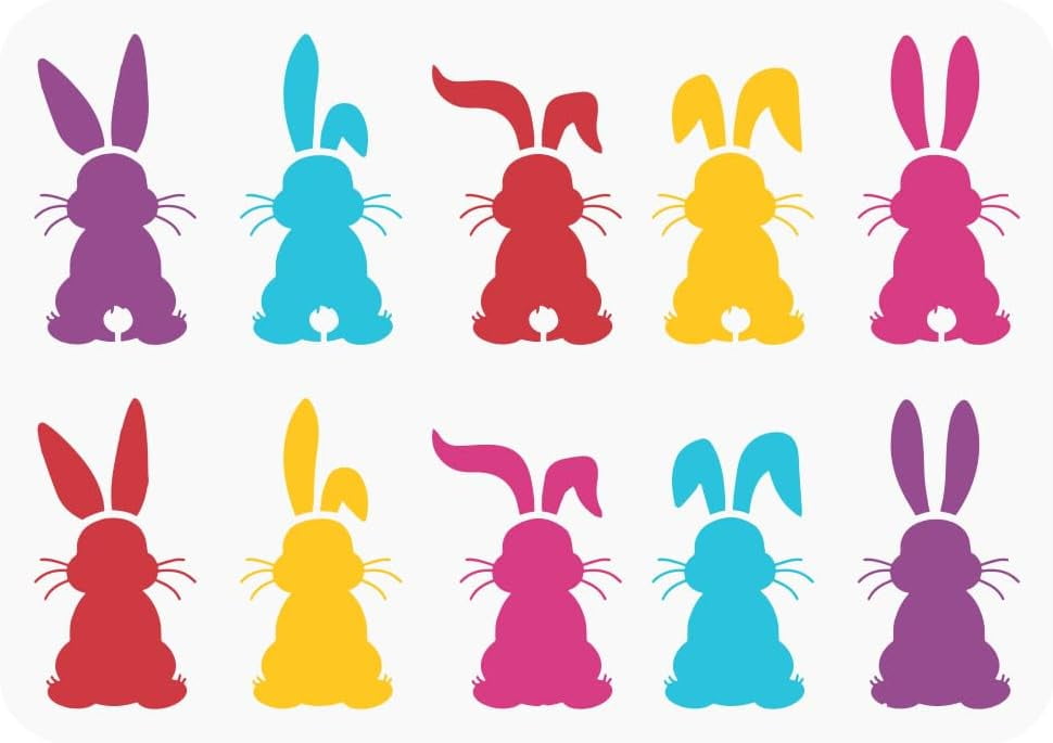 Easter Bunny Painting Stencil 8.3x11.7inch Reusable 10 Styles Cute ...