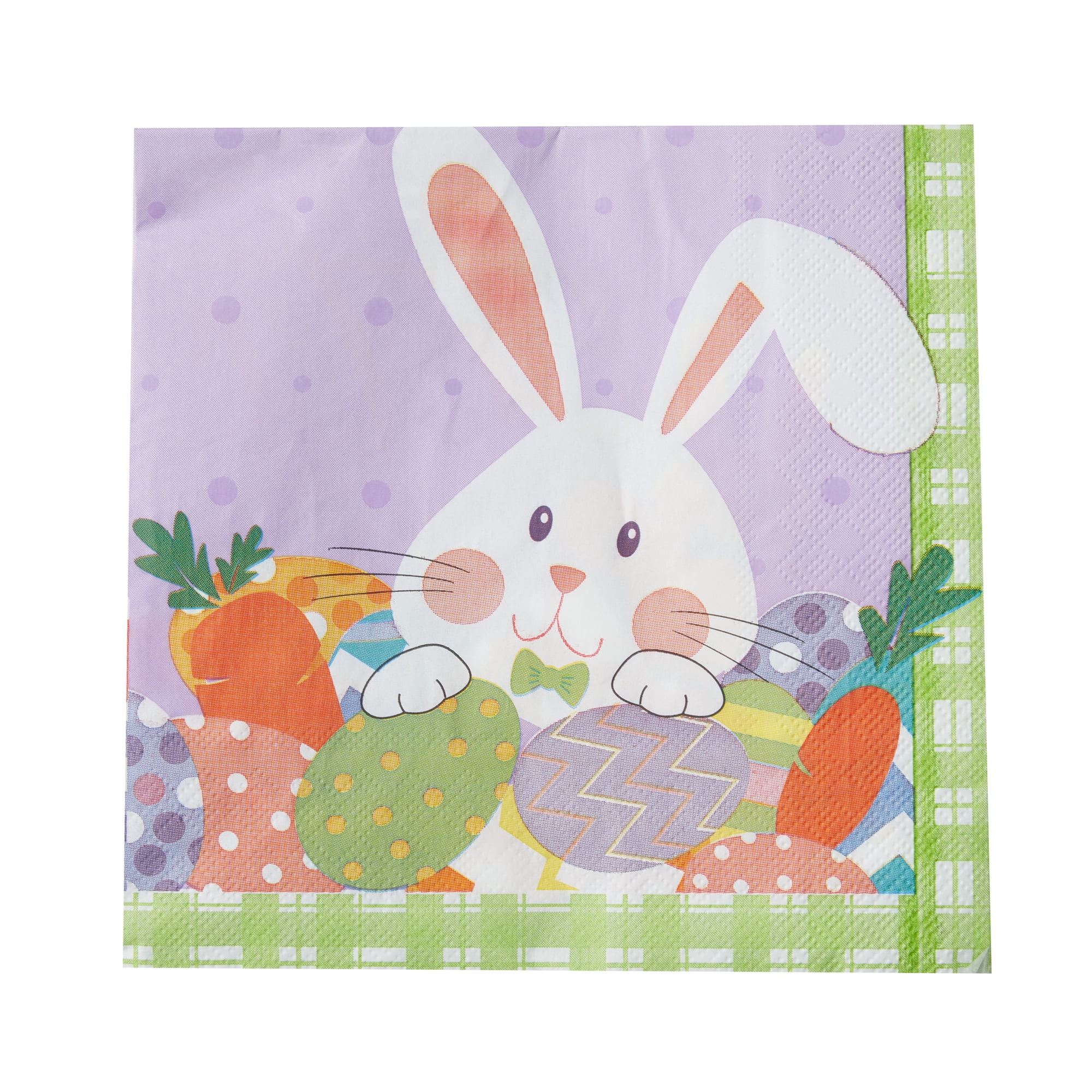 Easter Bunny Paper Plates 168pcs/Set Easter Tableware Set Disposable ...