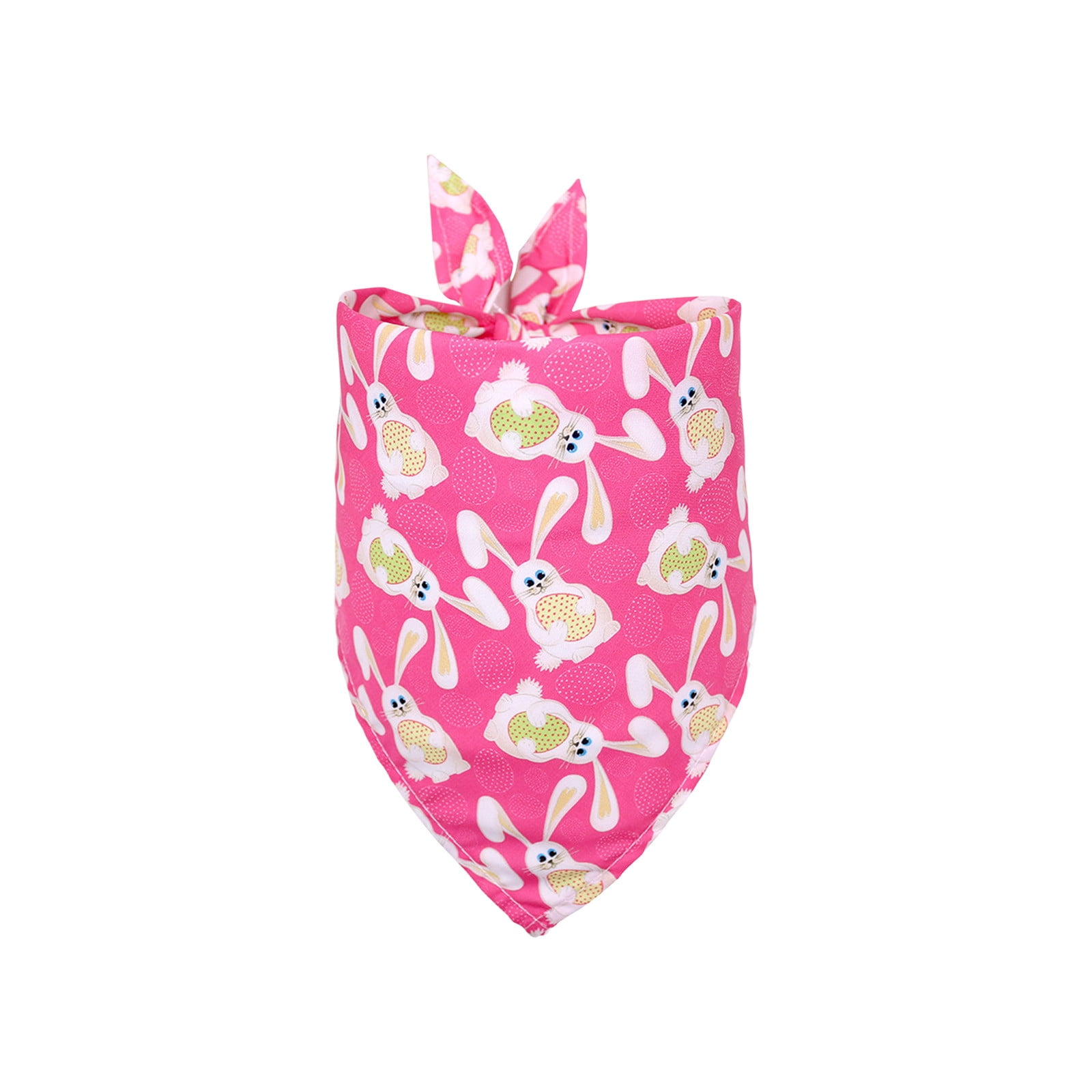 Easter Bunny Patterned Triangular Scarf Cats and Dog Holiday Bib ...