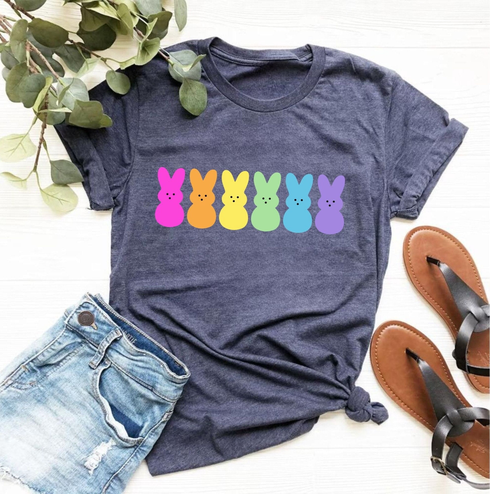 Easter Bunny Peeps T-Shirt, Easter Gift, My Favorite Peeps, Women's ...