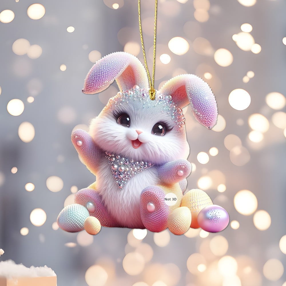 Easter Bunny Pendant, Acrylic Material - Exquisite and Compact - Great ...