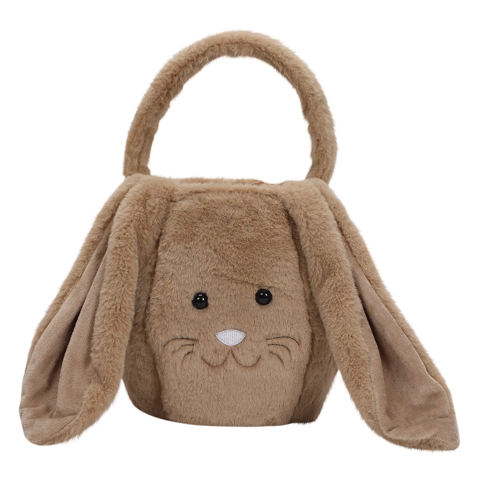 Easter Bunny Personalized Basket - Cute Plush Bunny Buckets with Long ...