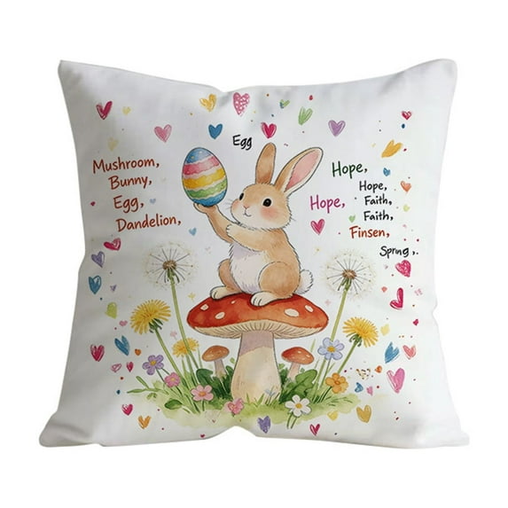 Easter Bunny Pillow Cover 7 G Creative Pattern Cushion Soft Holiday ...