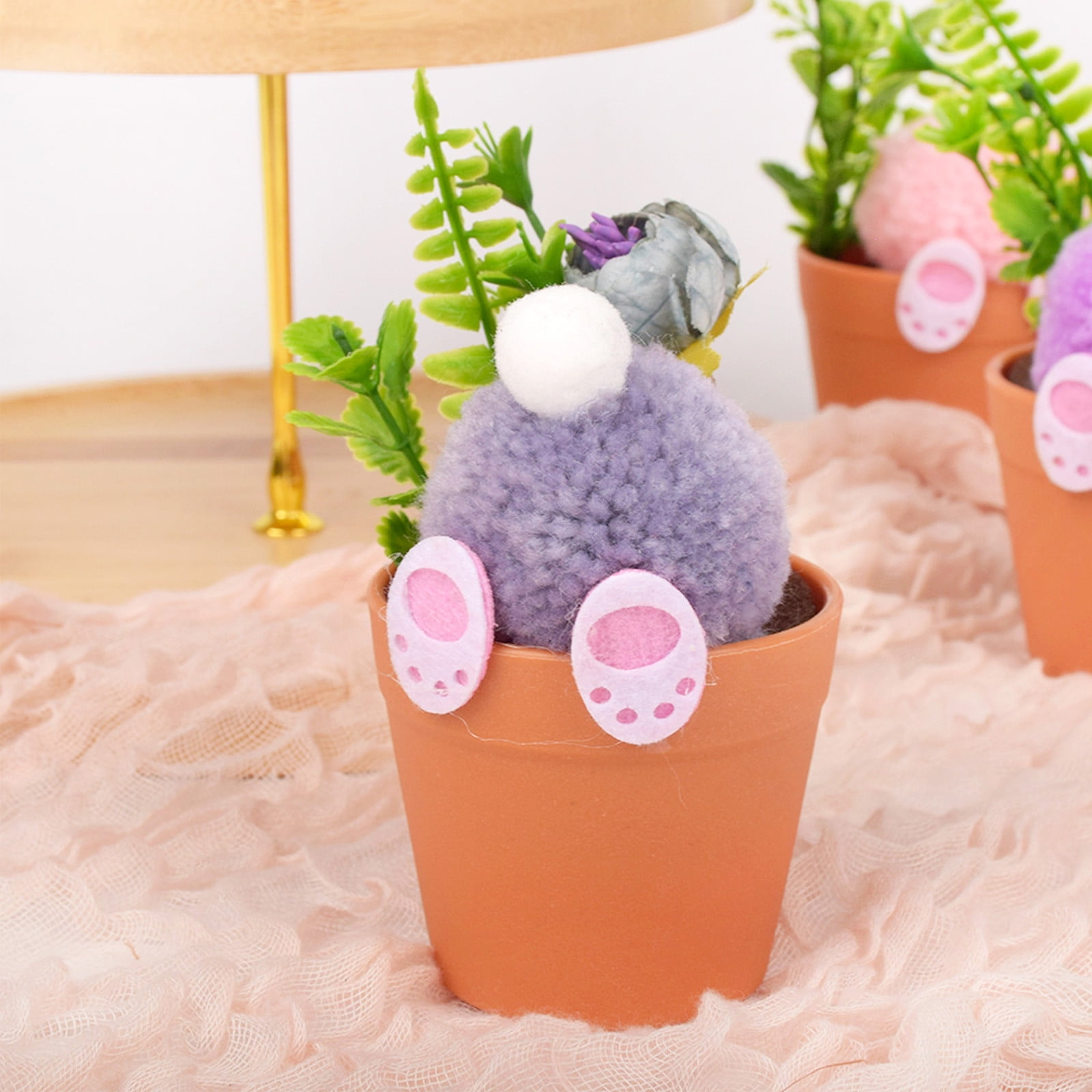 Easter Bunny Planter - Adorable Spring Decor, Easter Bunny Mini Planter ...