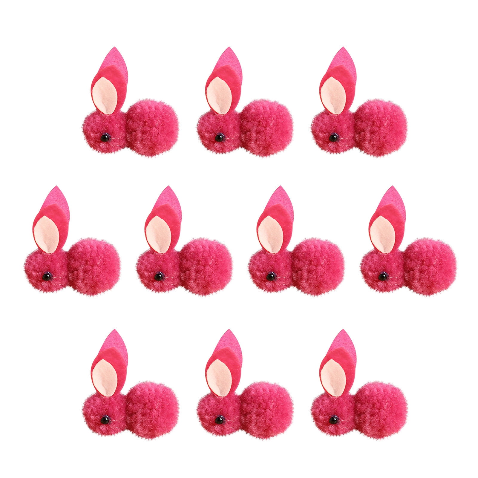 Easter Bunny Plush 10 Pcs Mini Plush Easter Bunny Animals, Miniature ...