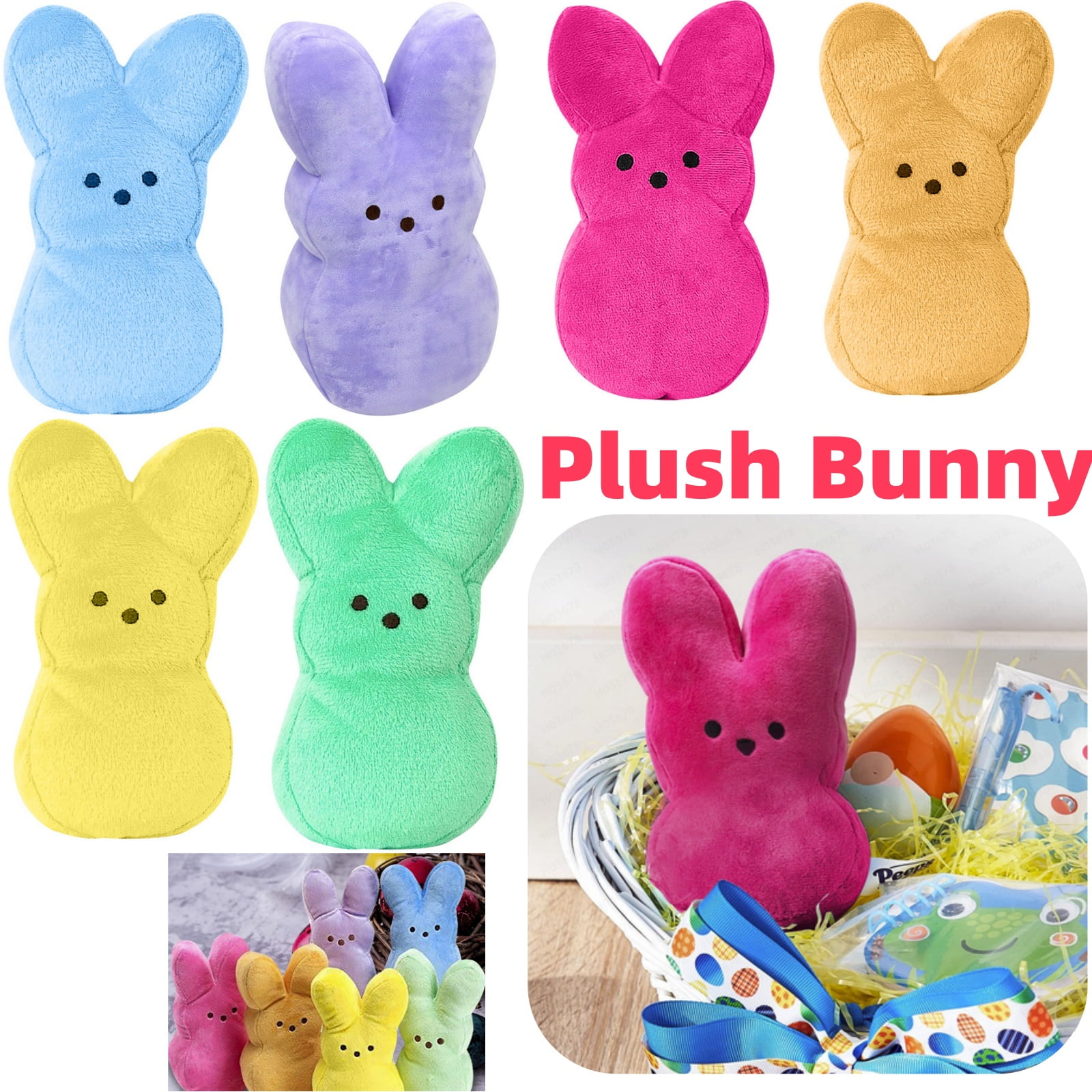 Easter Bunny Plush Blue Easter Bunny Tree Easter Basket Stuffers ...