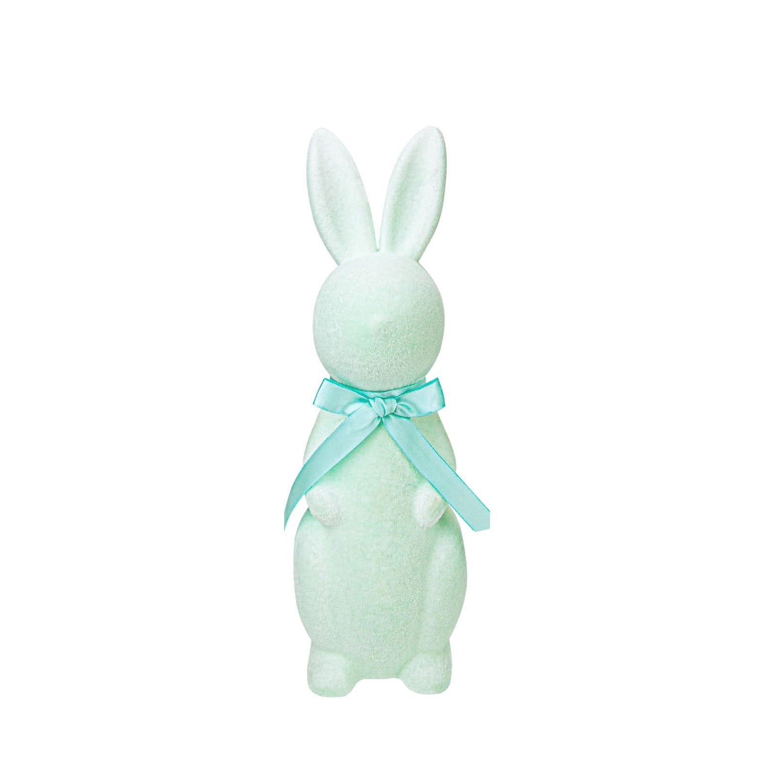 Easter Bunny Plush Rabbit Easter Decorations - 13In Light Blue Flocking ...