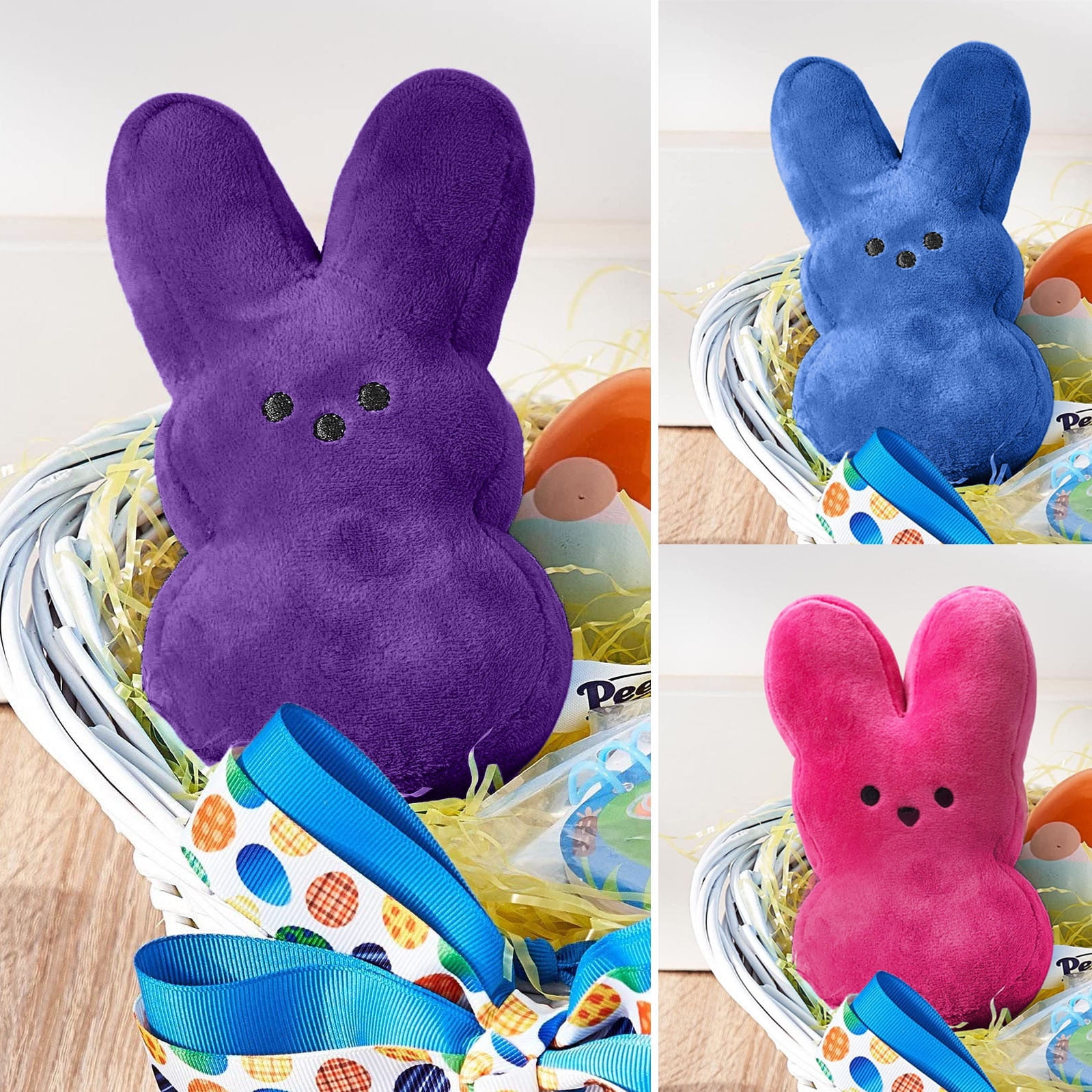 Easter Bunny Plush Toys Cute Peep Rabbit Stuffed Animal 5.9inches ...