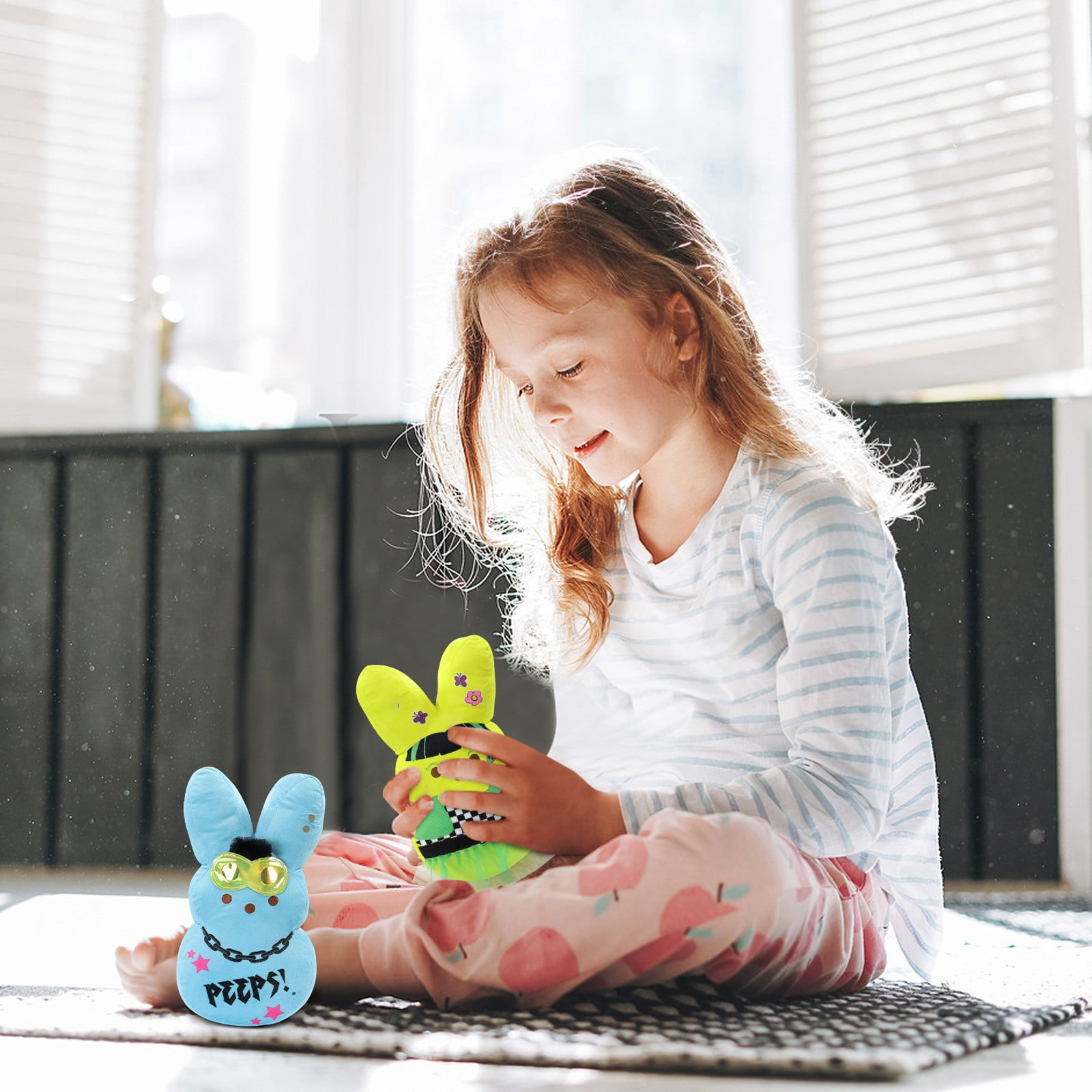 Easter Bunny Plush Toys Cute Rabbit Stuffed Animal 15inches Stuffed ...