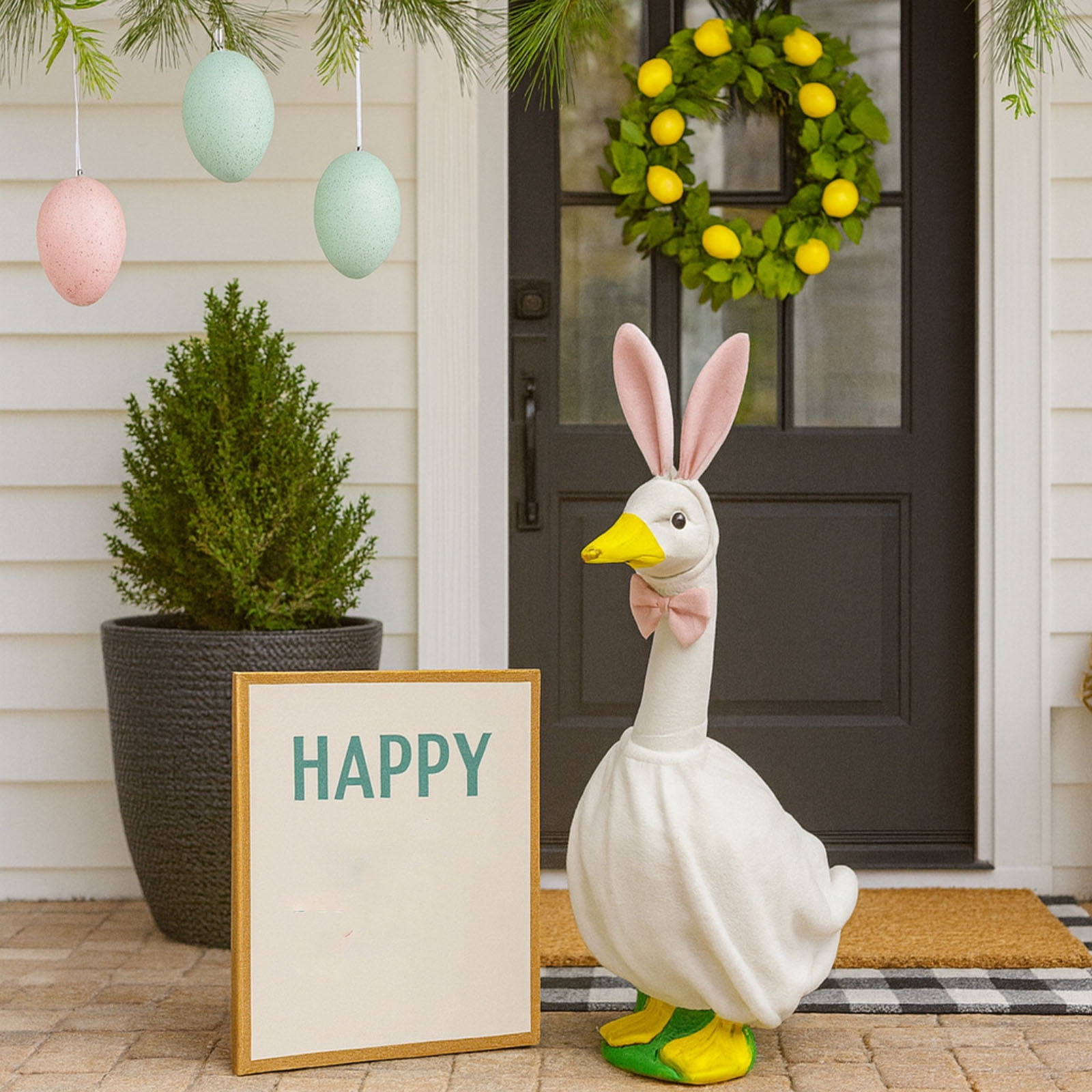 Easter Bunny Porch Goose Outfit 23 Inch Goose Costume Rabbit Ear with ...