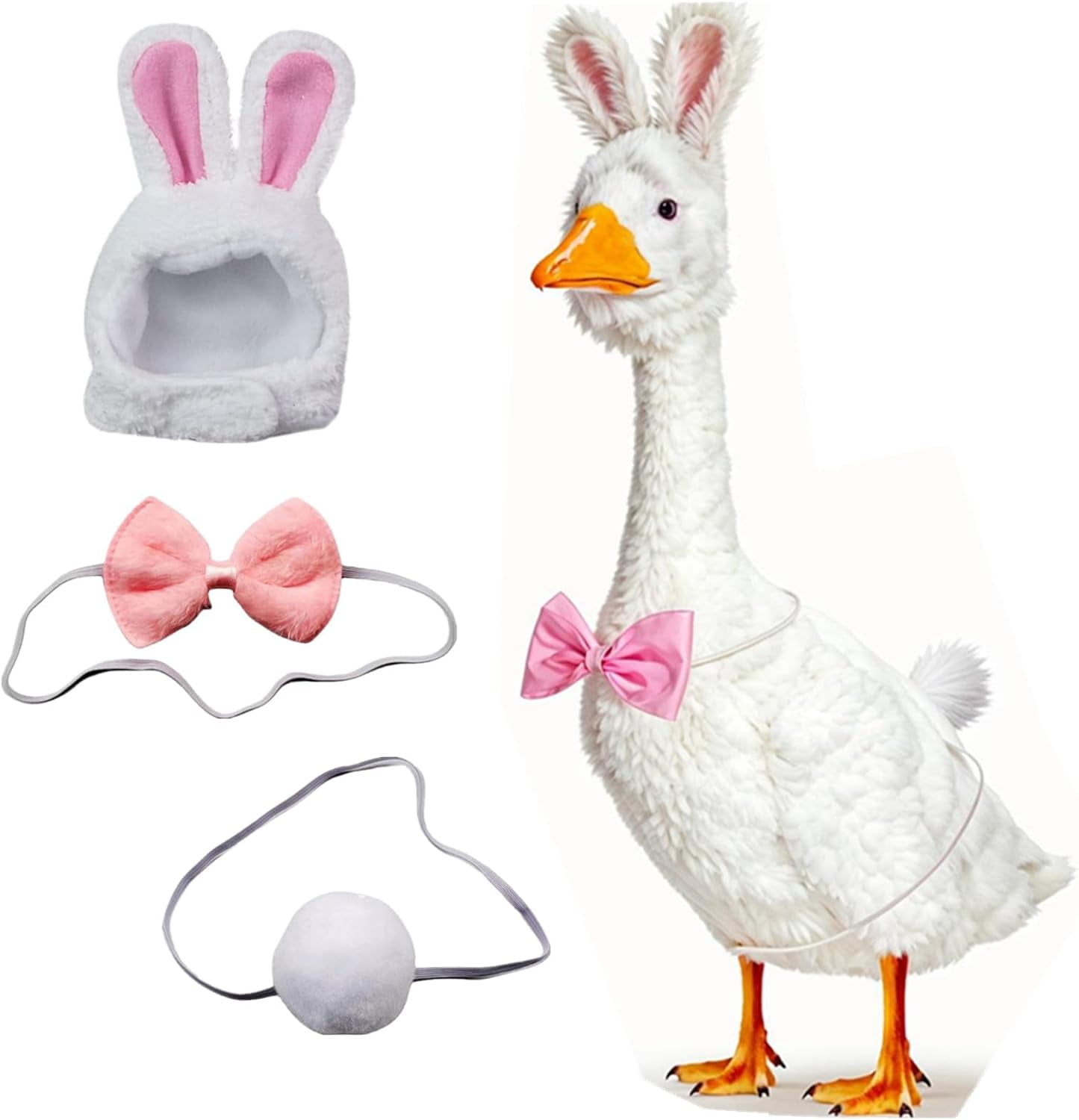 Easter Bunny Porch Goose Outfits for Cement Lawn Goose Statue 23"/ 17 ...