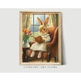 Easter Bunny Print Cute Easter Bunny Reading Book Easter Rabbit ...