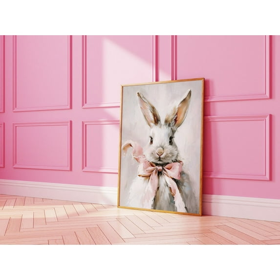 Easter Bunny Rabbit Print Easter Nursery Decor Grandmillenial Print ...