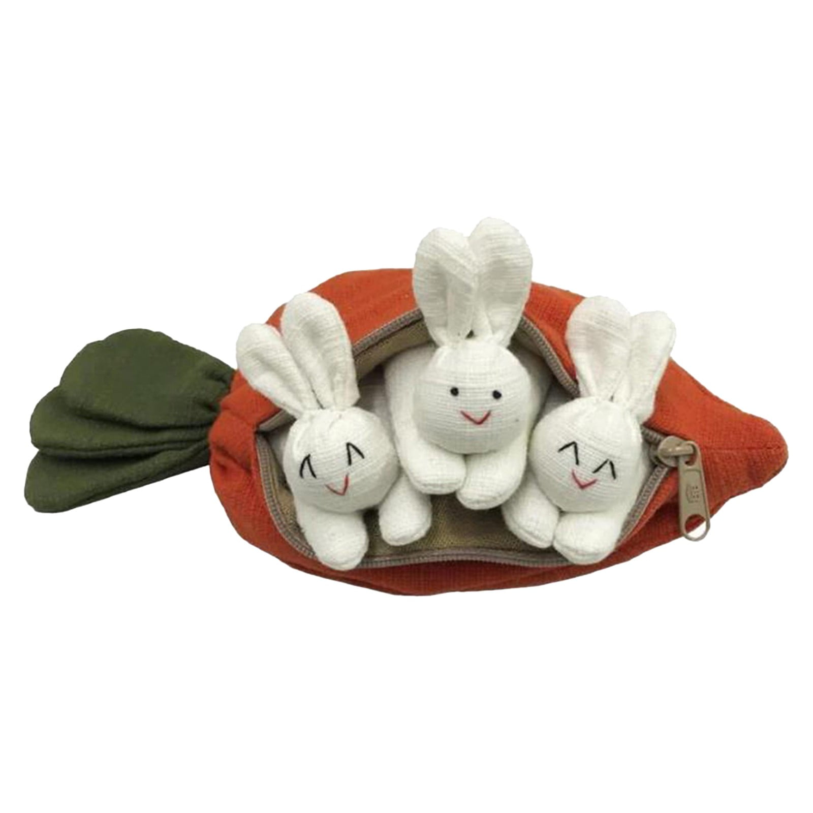Easter Bunny Radish Pen Bag C--Hide and Seek Plush Bunnies in Carrot ...