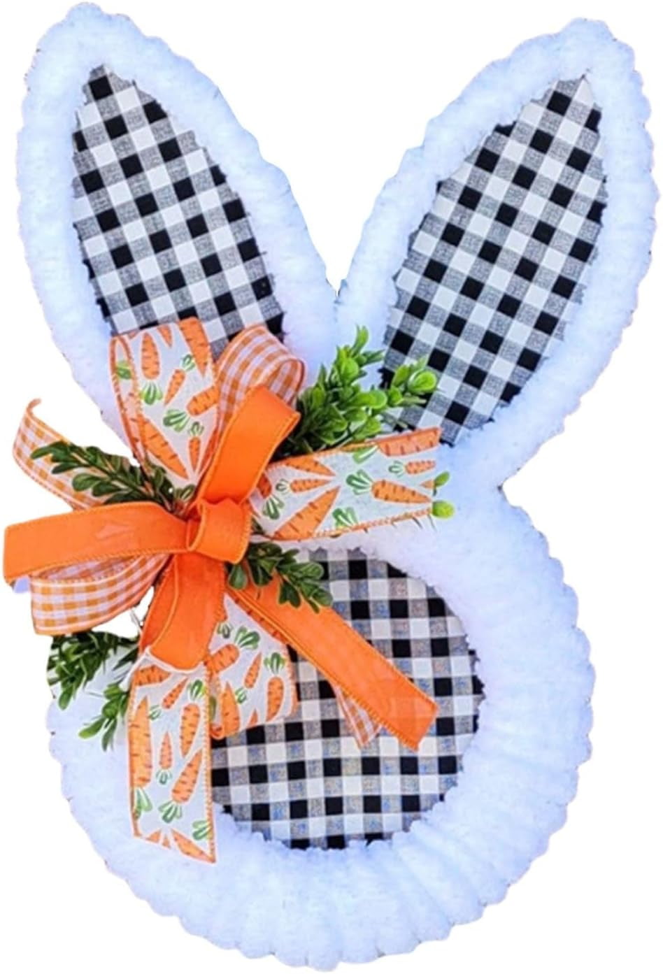 Easter Bunny Rattan Wreath Spring Grapevine Wreath Rabbit Shaped ...