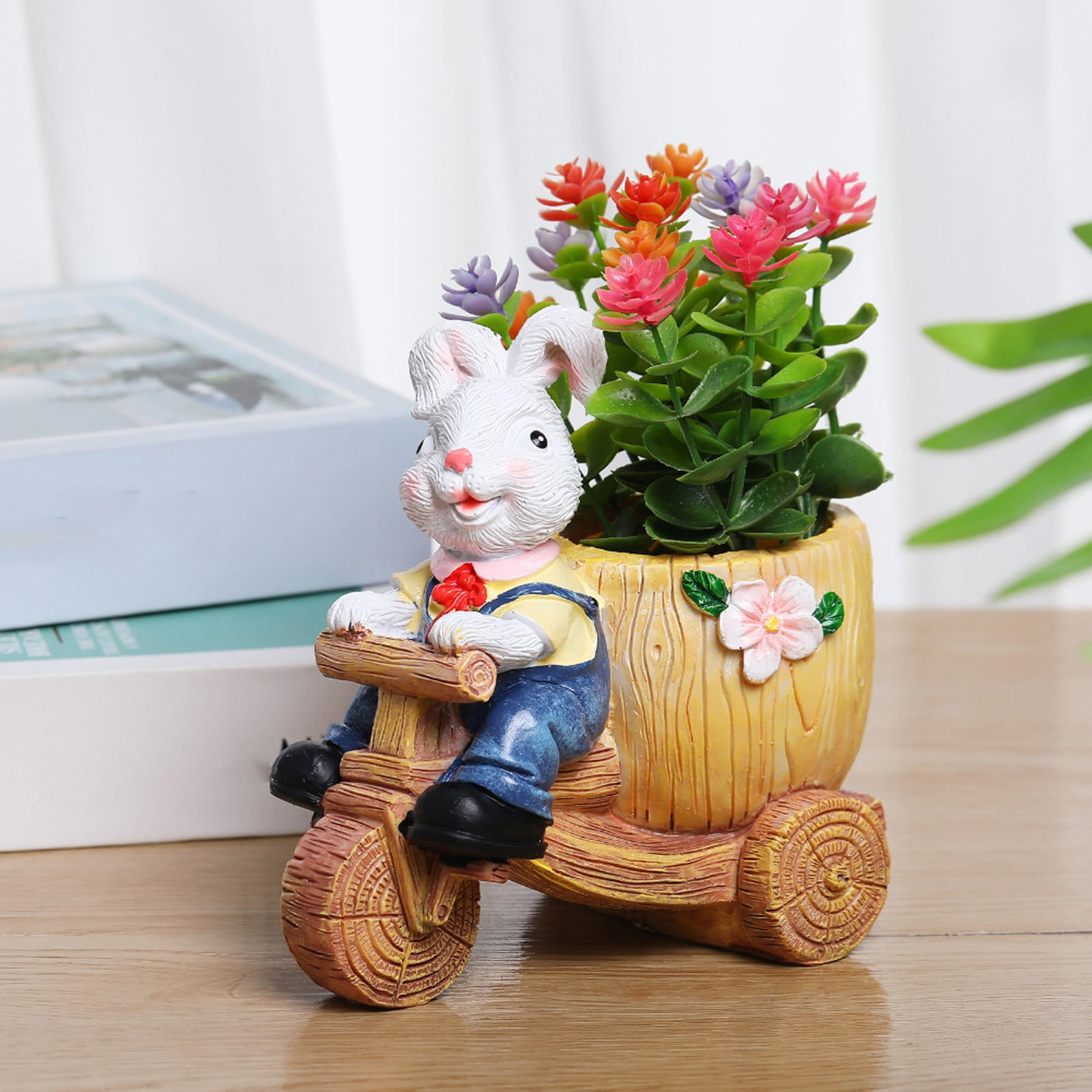 Easter Bunny Resin Succulent Planter – Decorative Rabbit Planter on ...