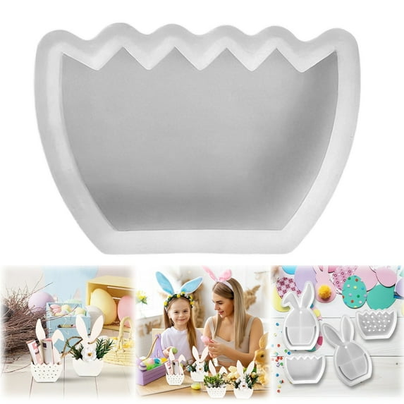 Easter Bunny Silicone Mold, Multi Design Bunny and Egg Silicone Molds ...