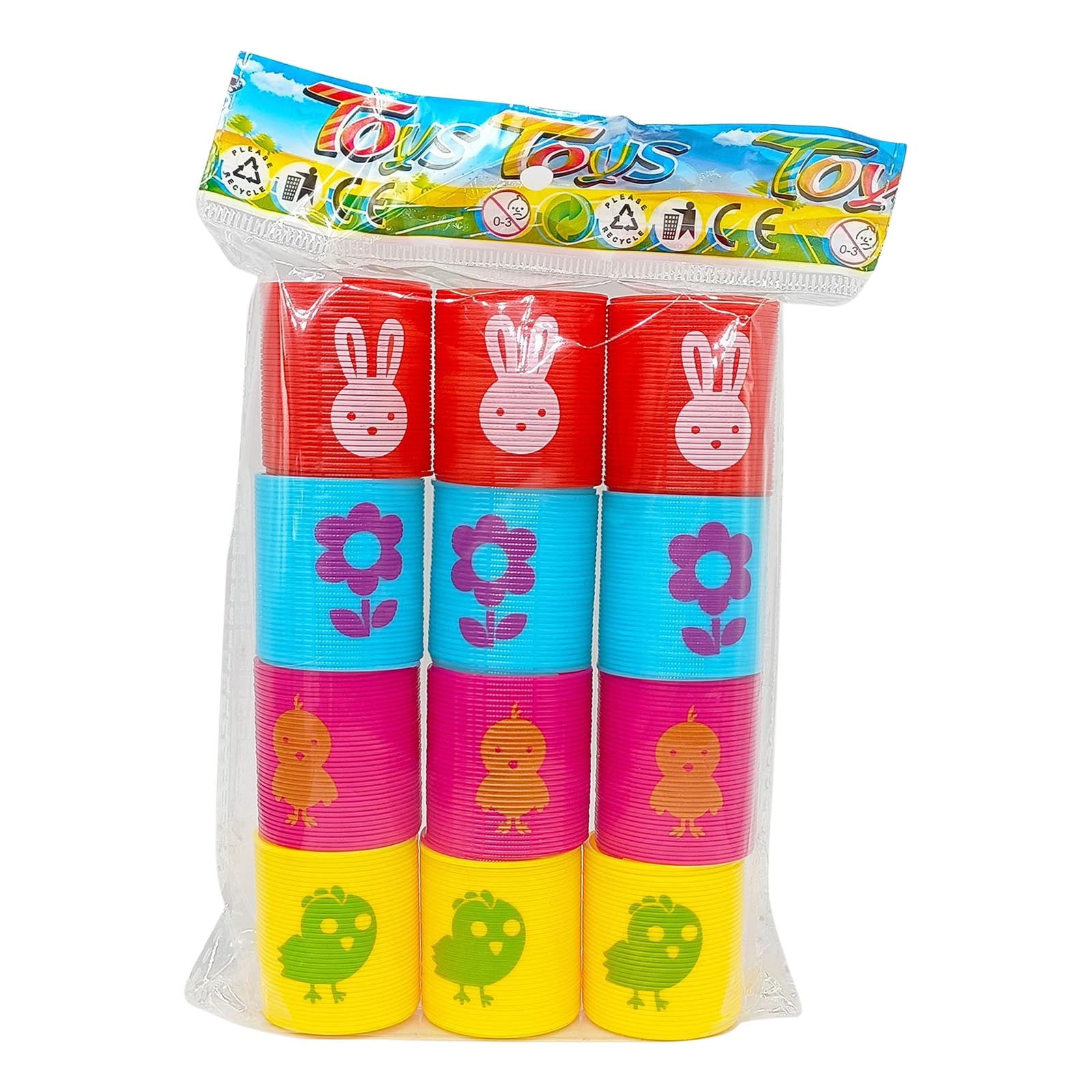 Easter Bunny Spring Coil Toy Stacking Game Science Educational Mini ...