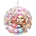Easter Bunny Spring Vibes 3D Wind Spinner, Sublimation Design, Rabbit ...