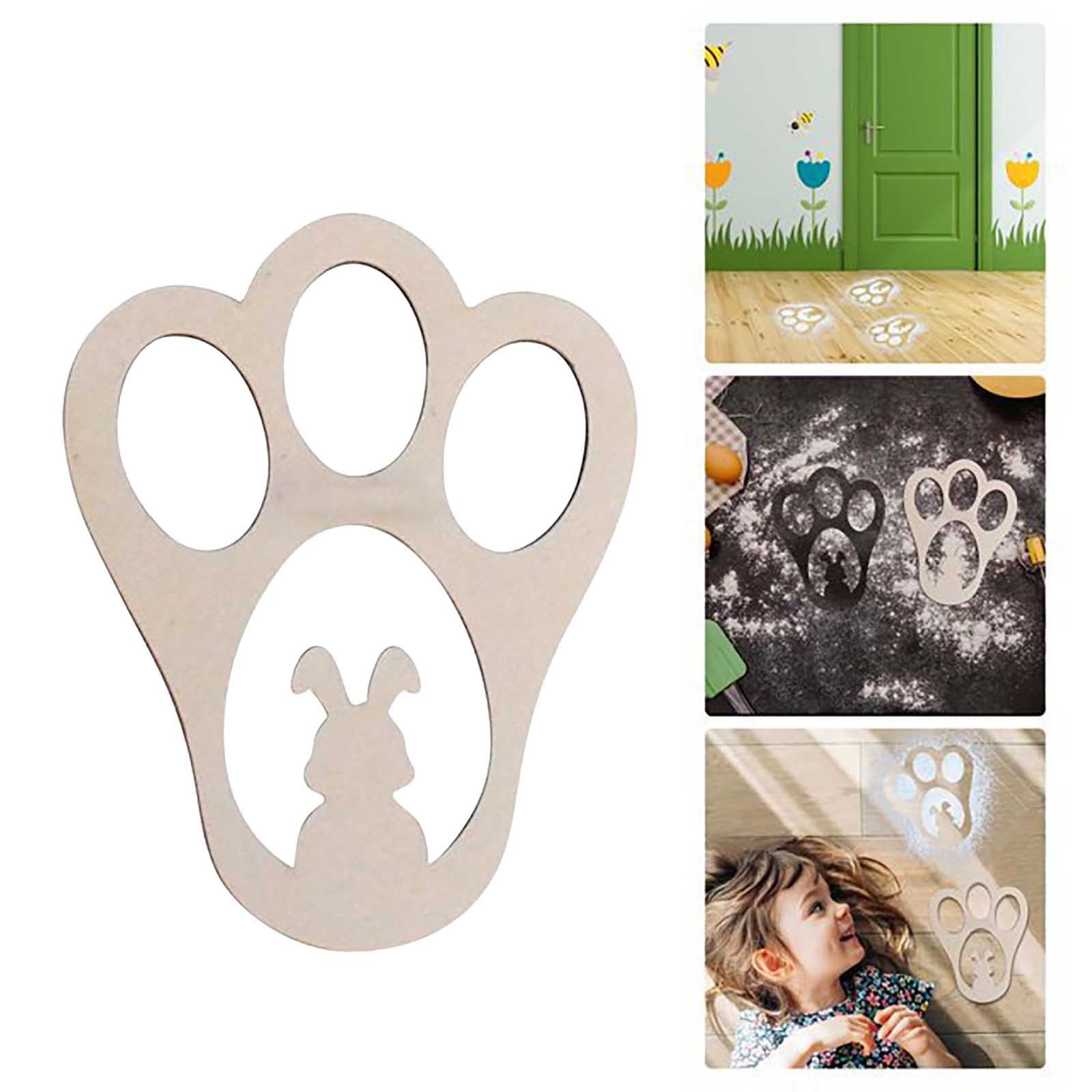 Easter Bunny Stencils for Painting on Lawn, 1 PC Wooden Easter Bunny ...