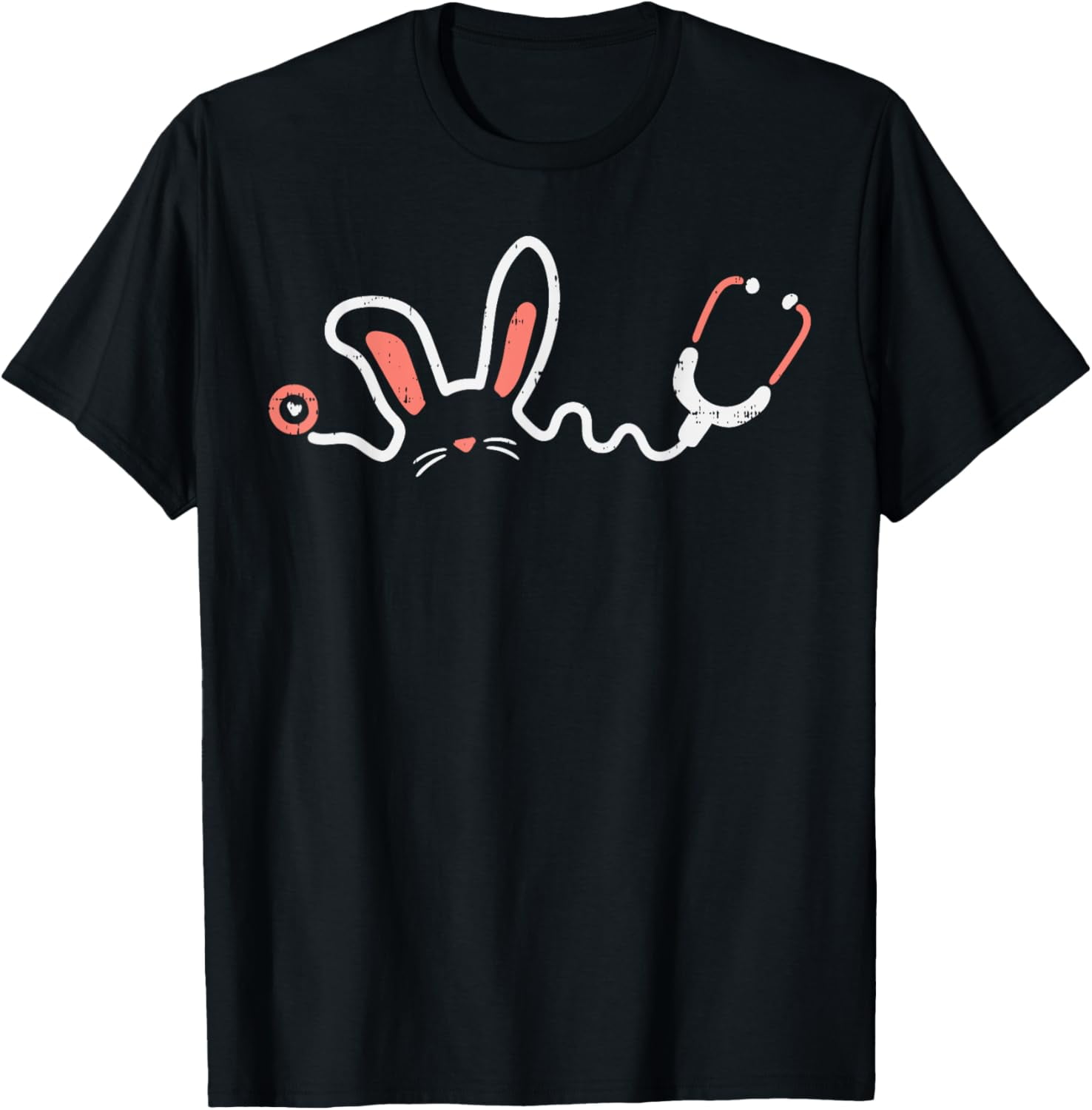 Easter Bunny Stethoscope Nurse Doctor Rabbit Scrub Top Women T-Shirt ...