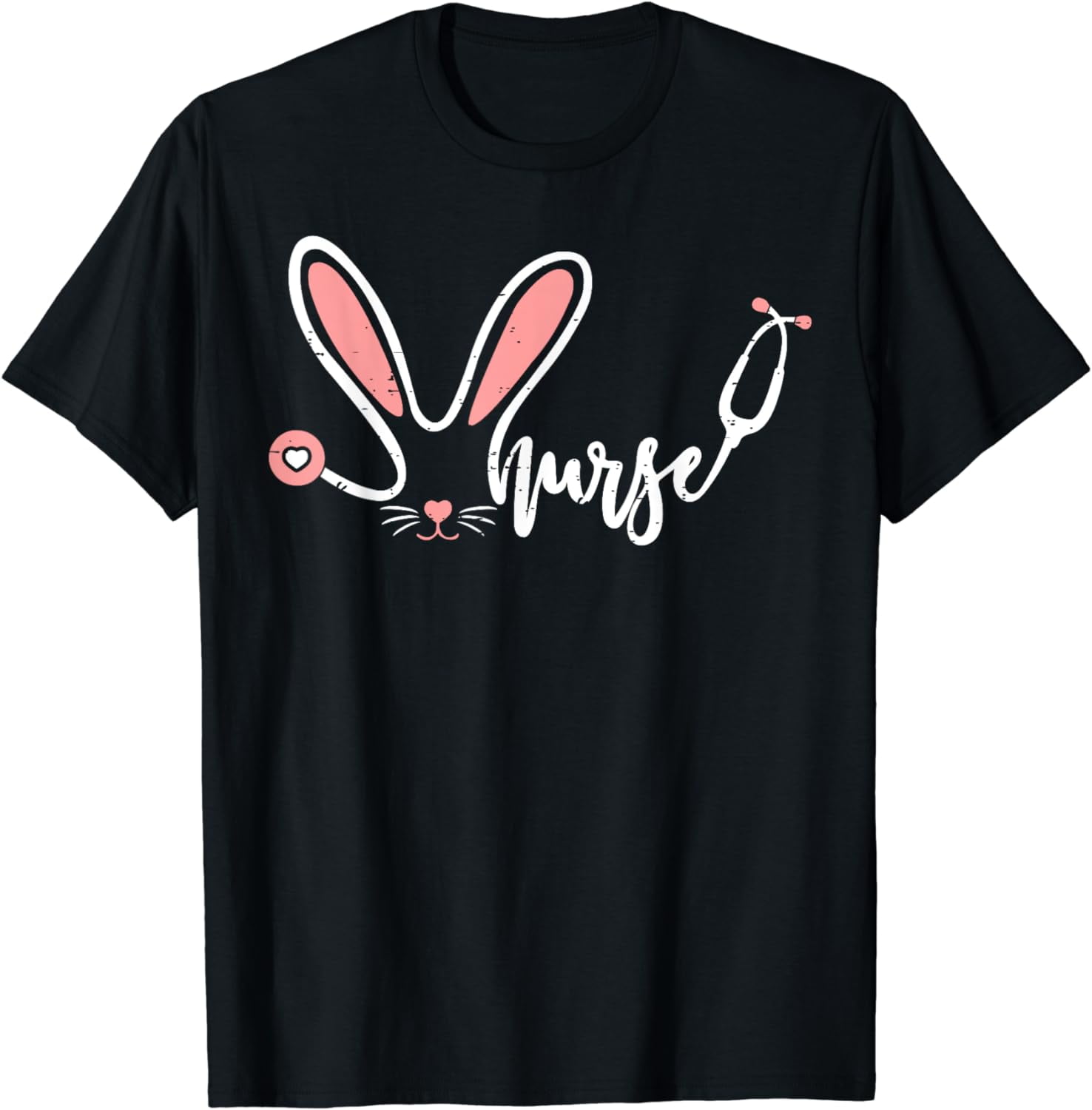 Easter Bunny Stethoscope Nurse Doctor Rabbit Scrub Top Women T-Shirt ...