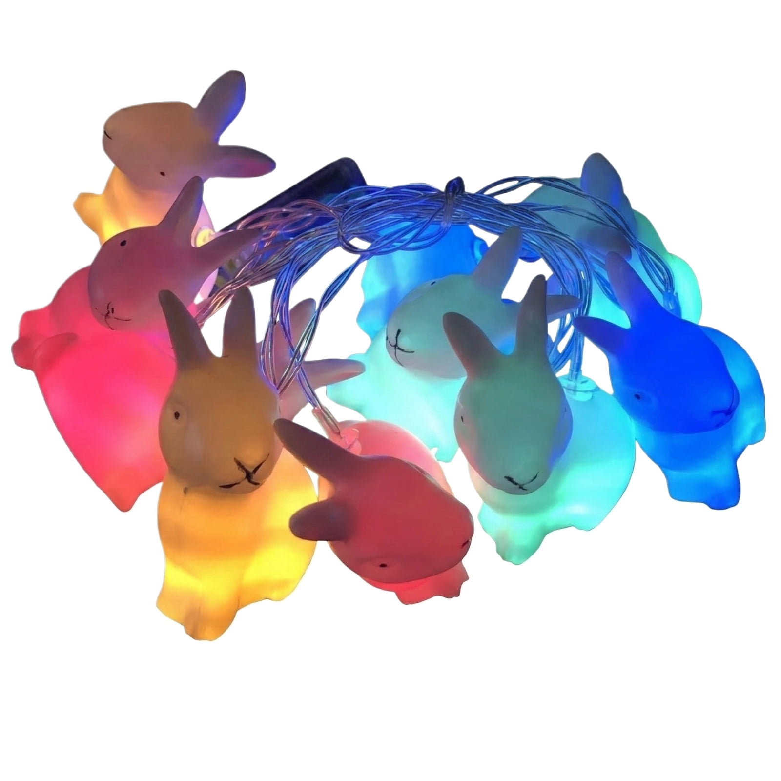 Easter Bunny String Lights, LED Bunny Night Lights for Kids Room ...