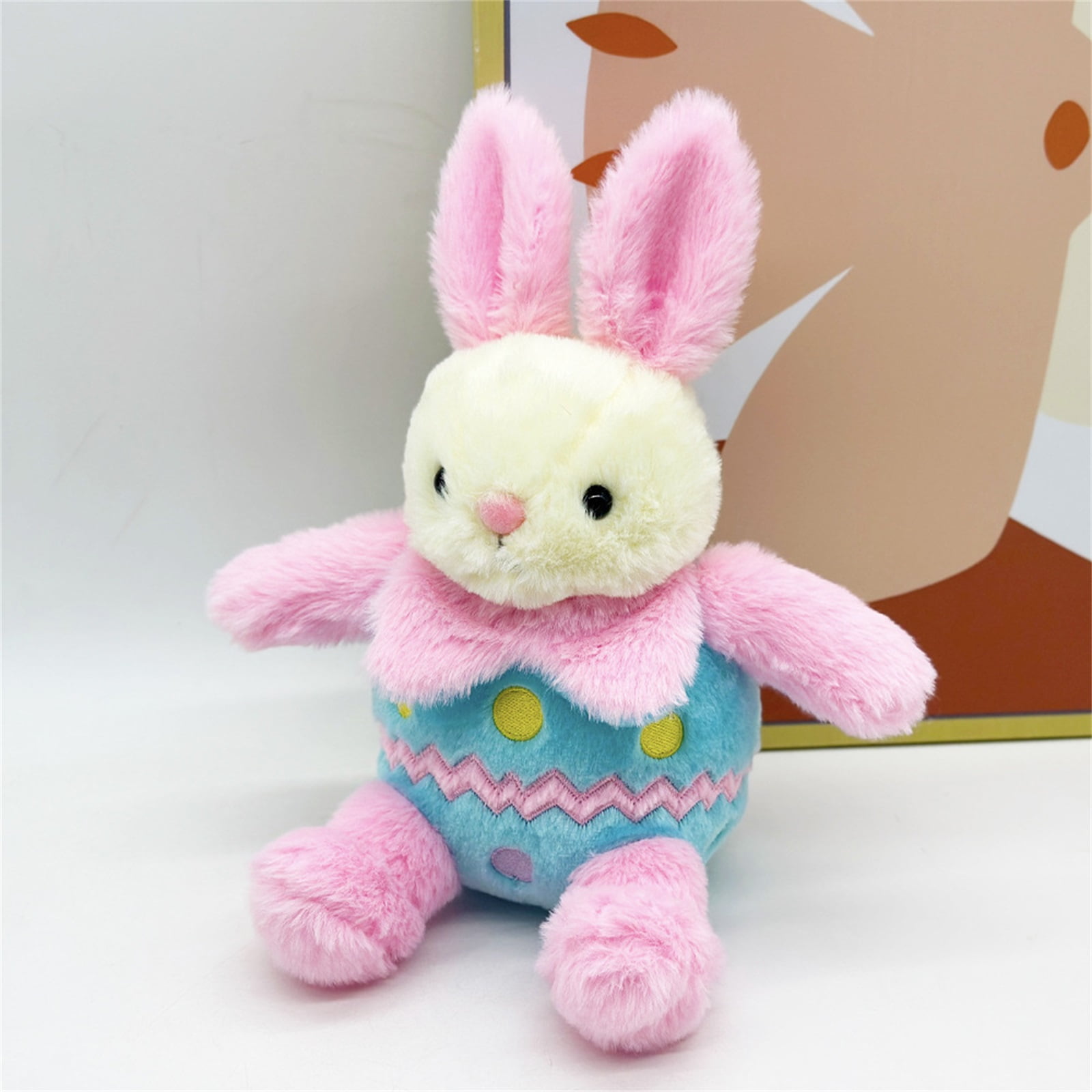 Easter Bunny Stuffed Animal with Dainty Soft Eggshell, 9.8 Inch Plush ...