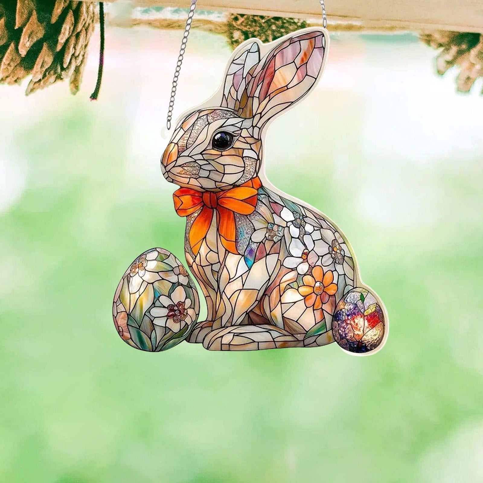 Easter Bunny Suncatcher Window Hangings, Easter Egg Suncatchers Acrylic ...