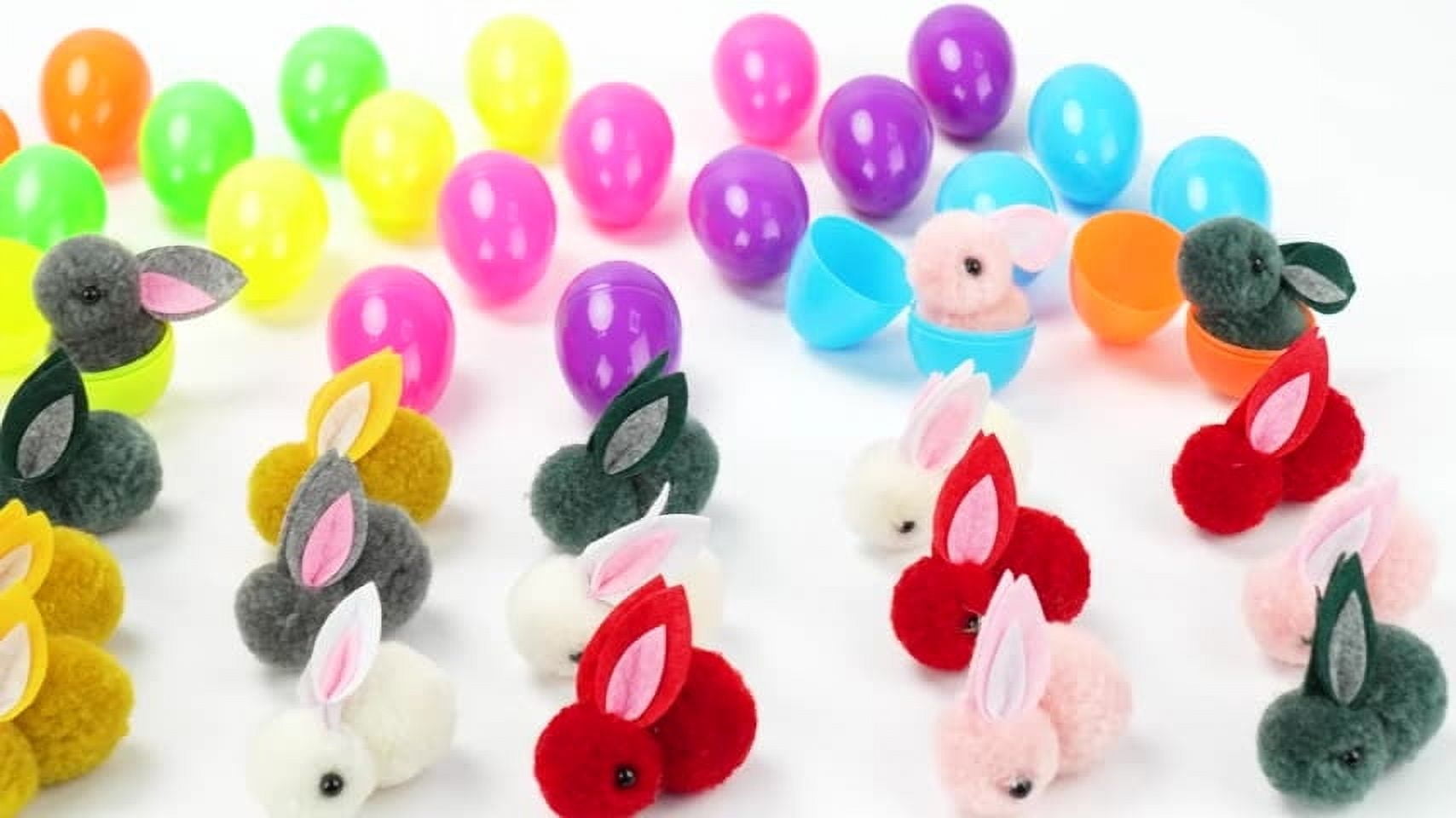 Easter Bunny Surprise Set with 24 Plastic Eggs and Stuffed Bunny ...
